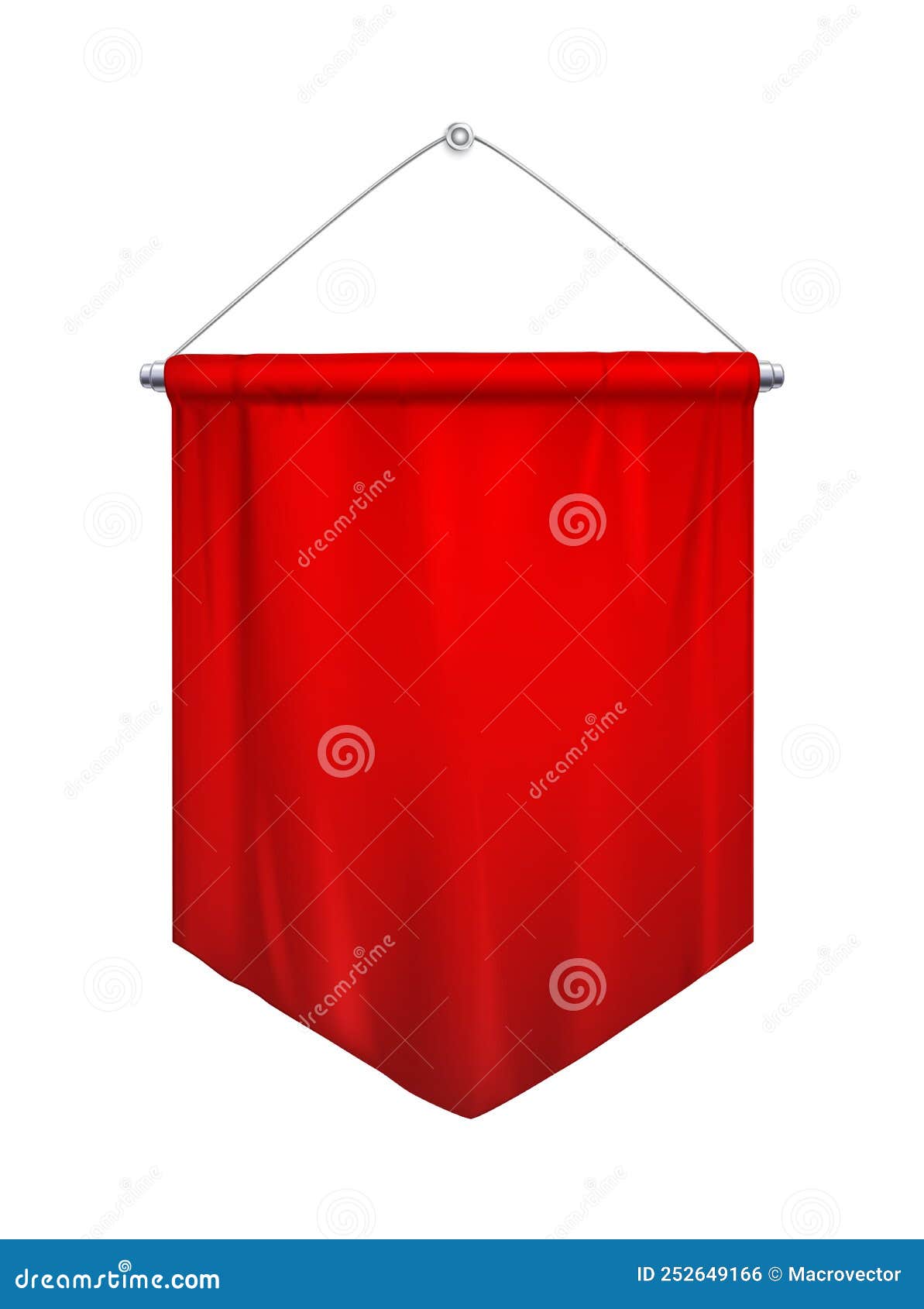 Hanging Pennon Flag Composition Stock Vector - Illustration of fabric ...