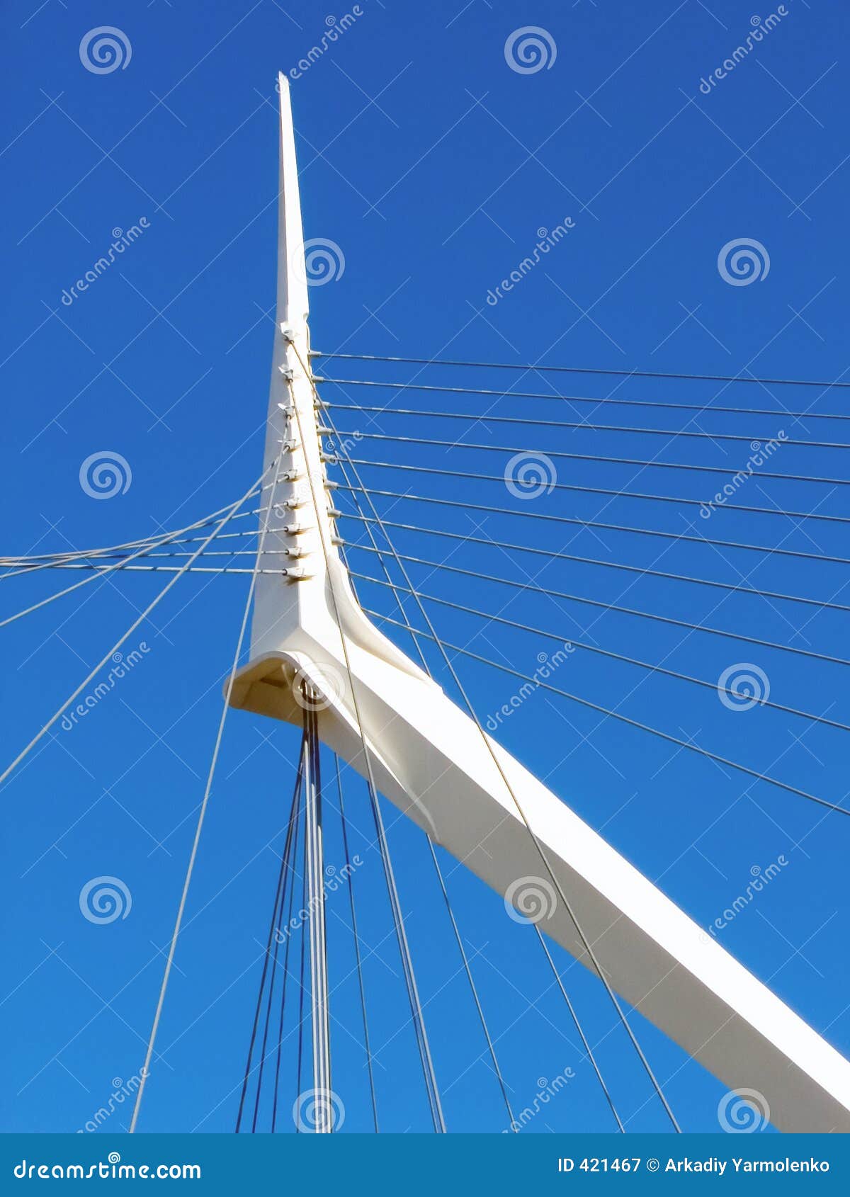 Hanging pillar stock image. Image of blue, pillar, footbridge - 421467