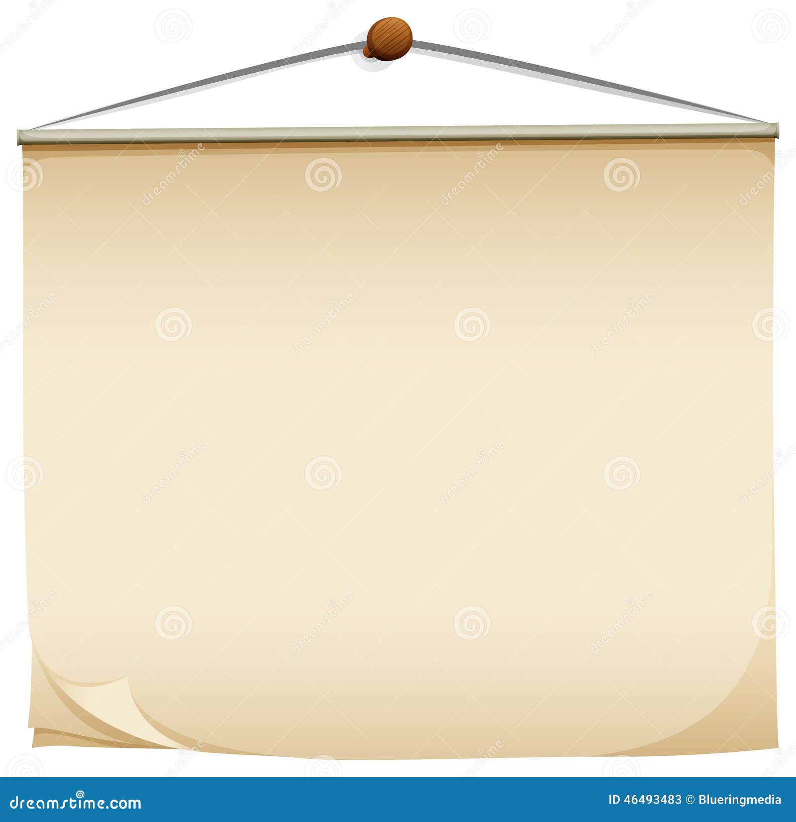 A hanging post-it pad stock vector. Illustration of memo - 46493483