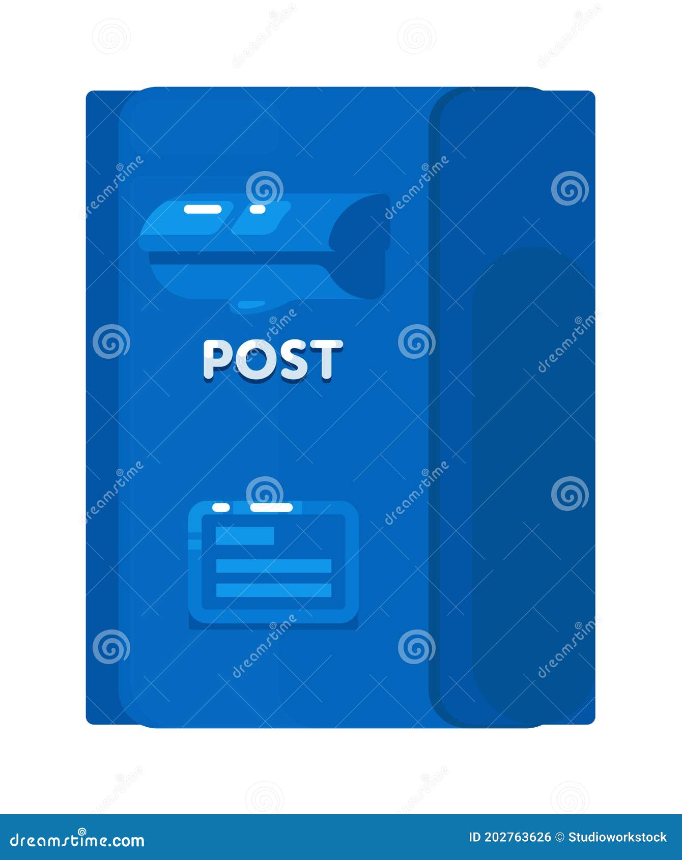 Sending Letter To Mail Box Coloring Book Vector | CartoonDealer.com ...