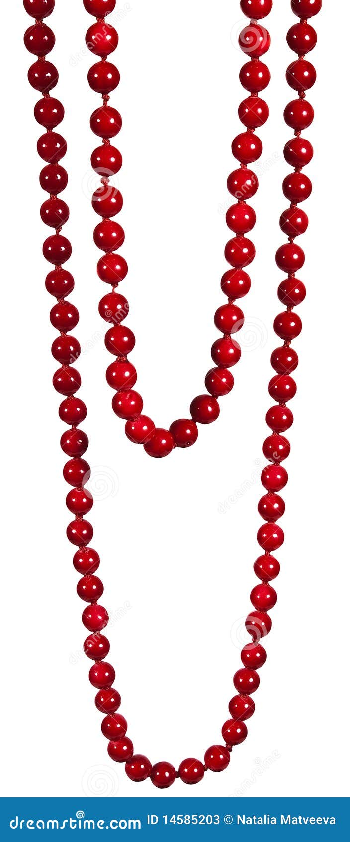 Hanging red beads stock image. Image of glamour, macro - 14585203