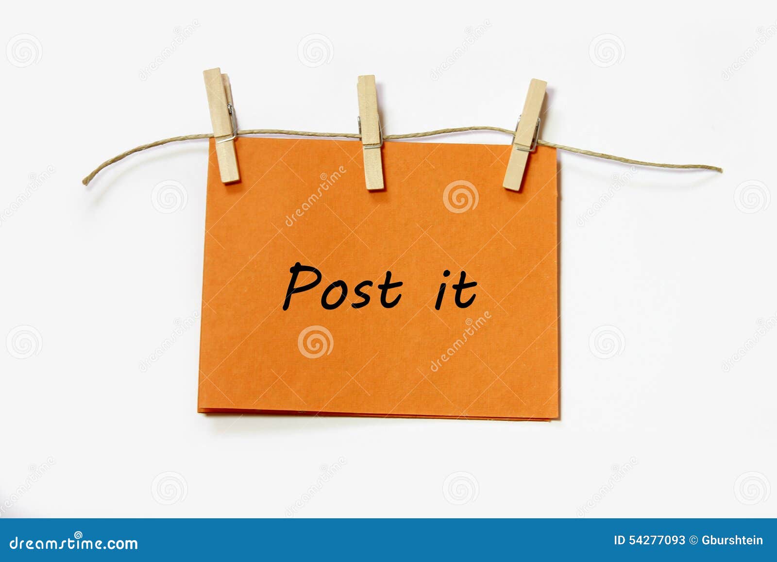 Hanging reminder note stock image. Image of white, isolated - 54277093