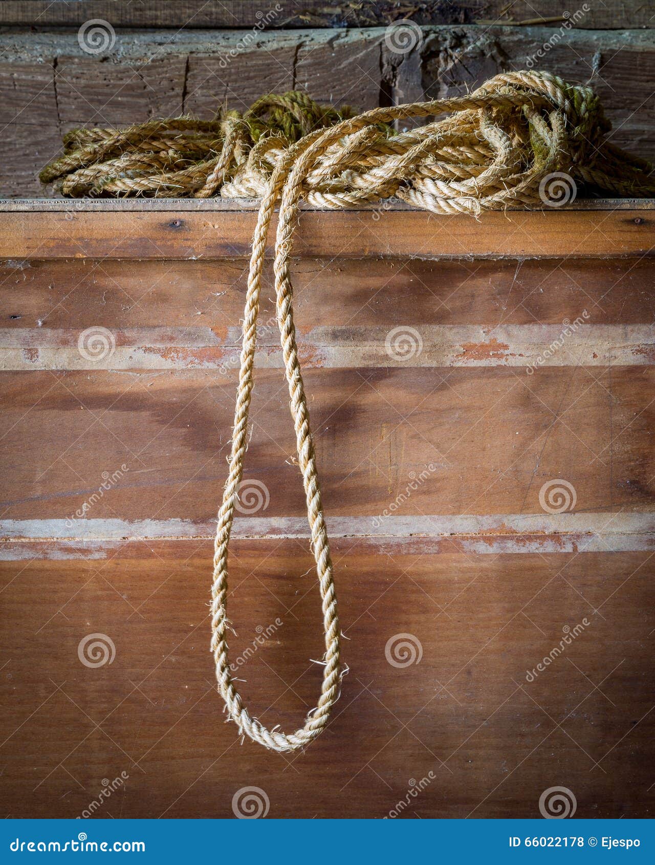 Hanging Rope stock photo. Image of shelf, amish, barn - 66022178