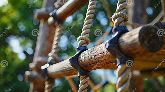 Hanging Ropes and Ladders Add an Extra Element of Challenge To the Play ...