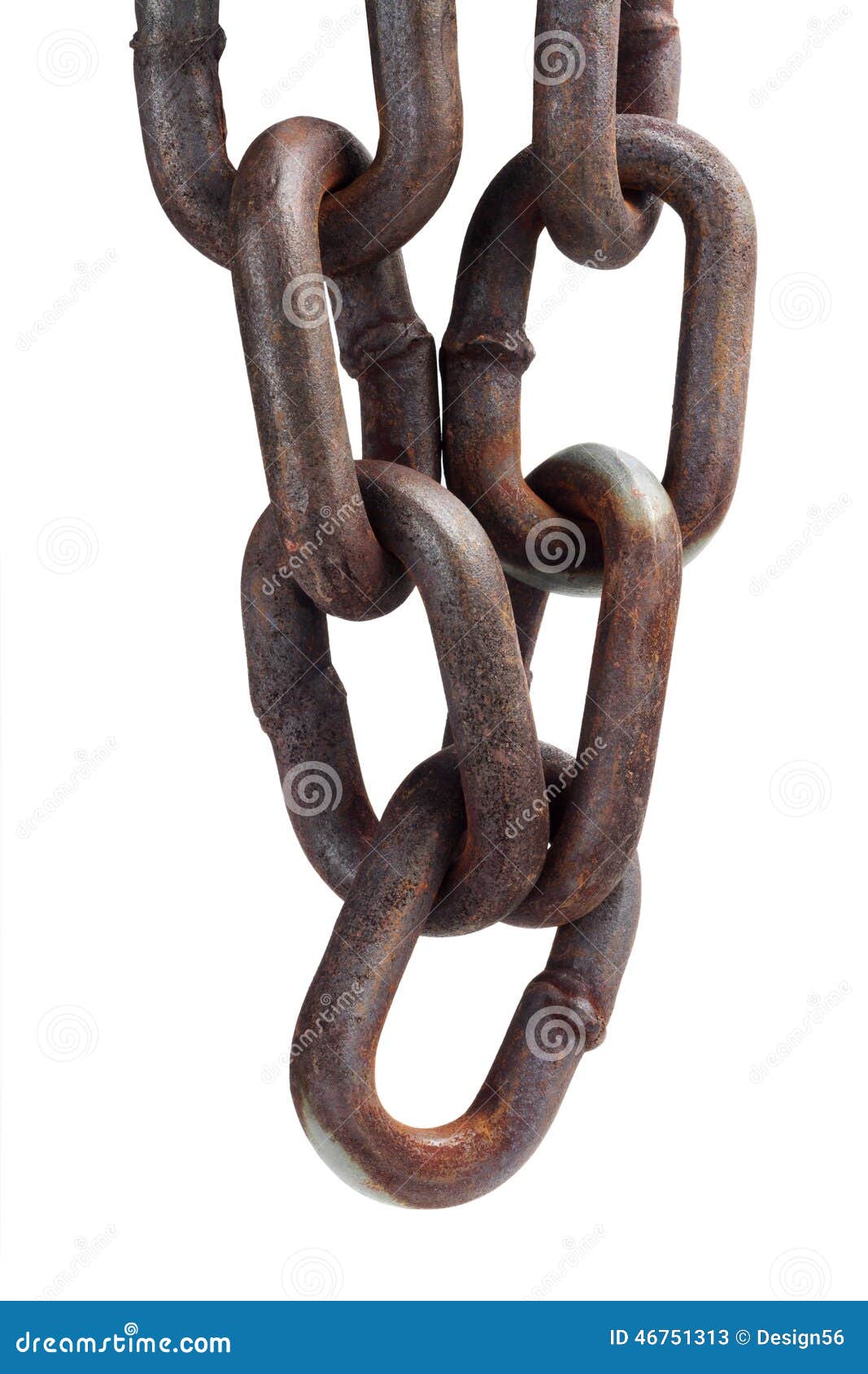Hanging Rusty Chain stock image. Image of hanging, rust - 46751313