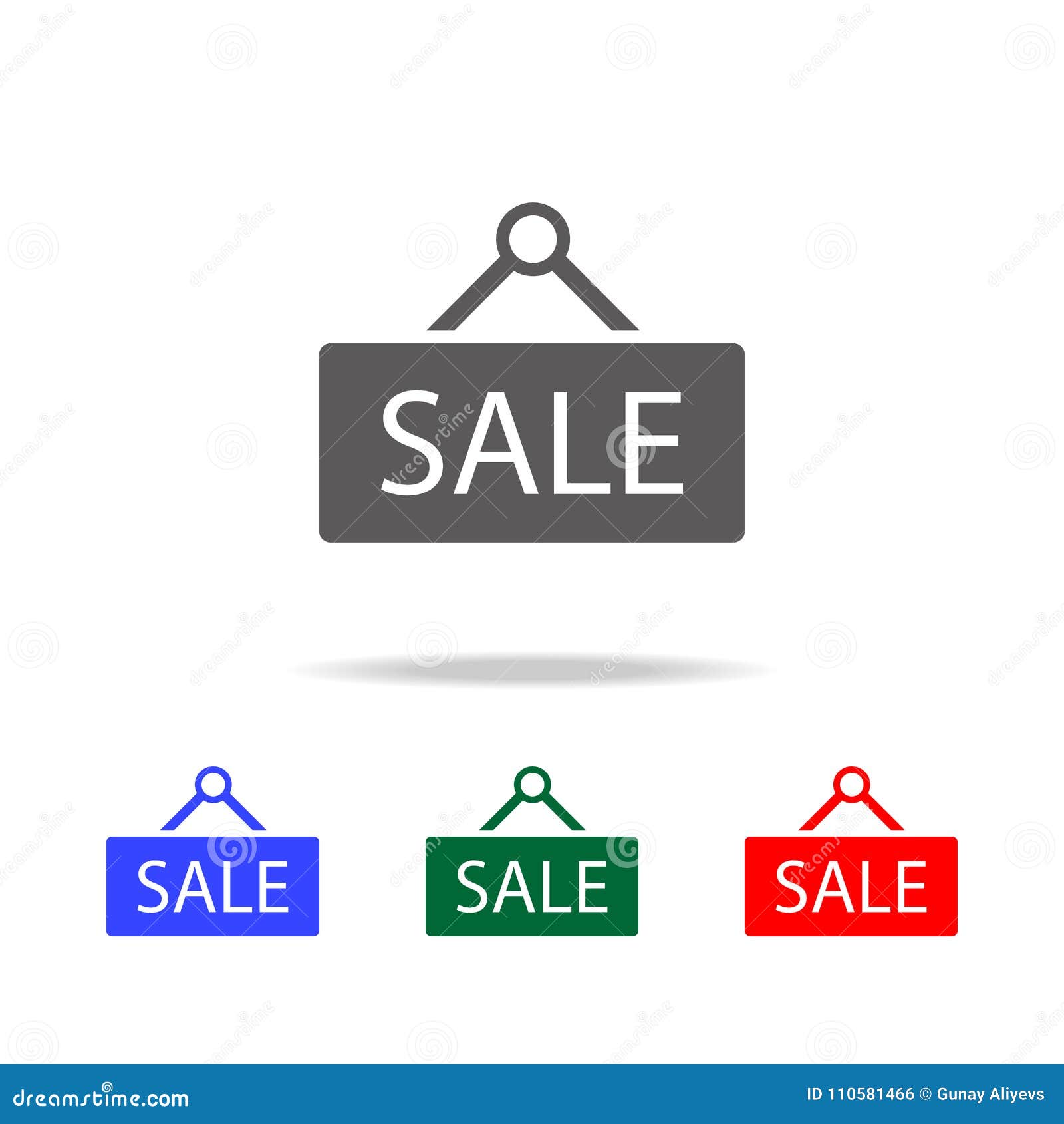 Hanging Sale Sign Icon. Elements in Multi Colored Icons for Mobile ...