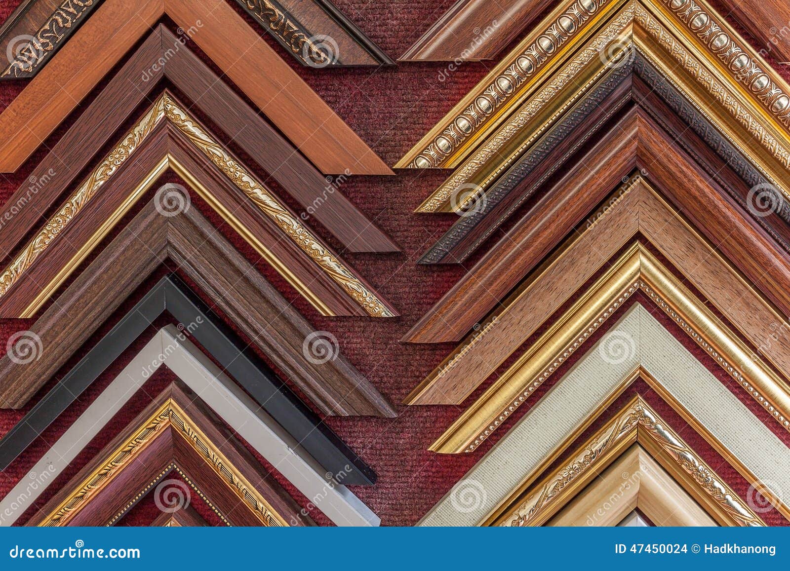 Hanging Sample Frame Corner for Showing Customer Stock Photo - Image of ...