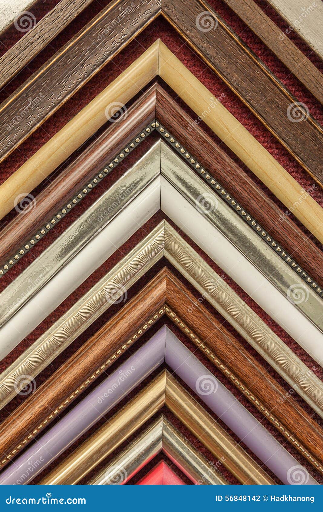 Hanging Sample Wooden Frame Corner Stock Photo - Image of frame ...