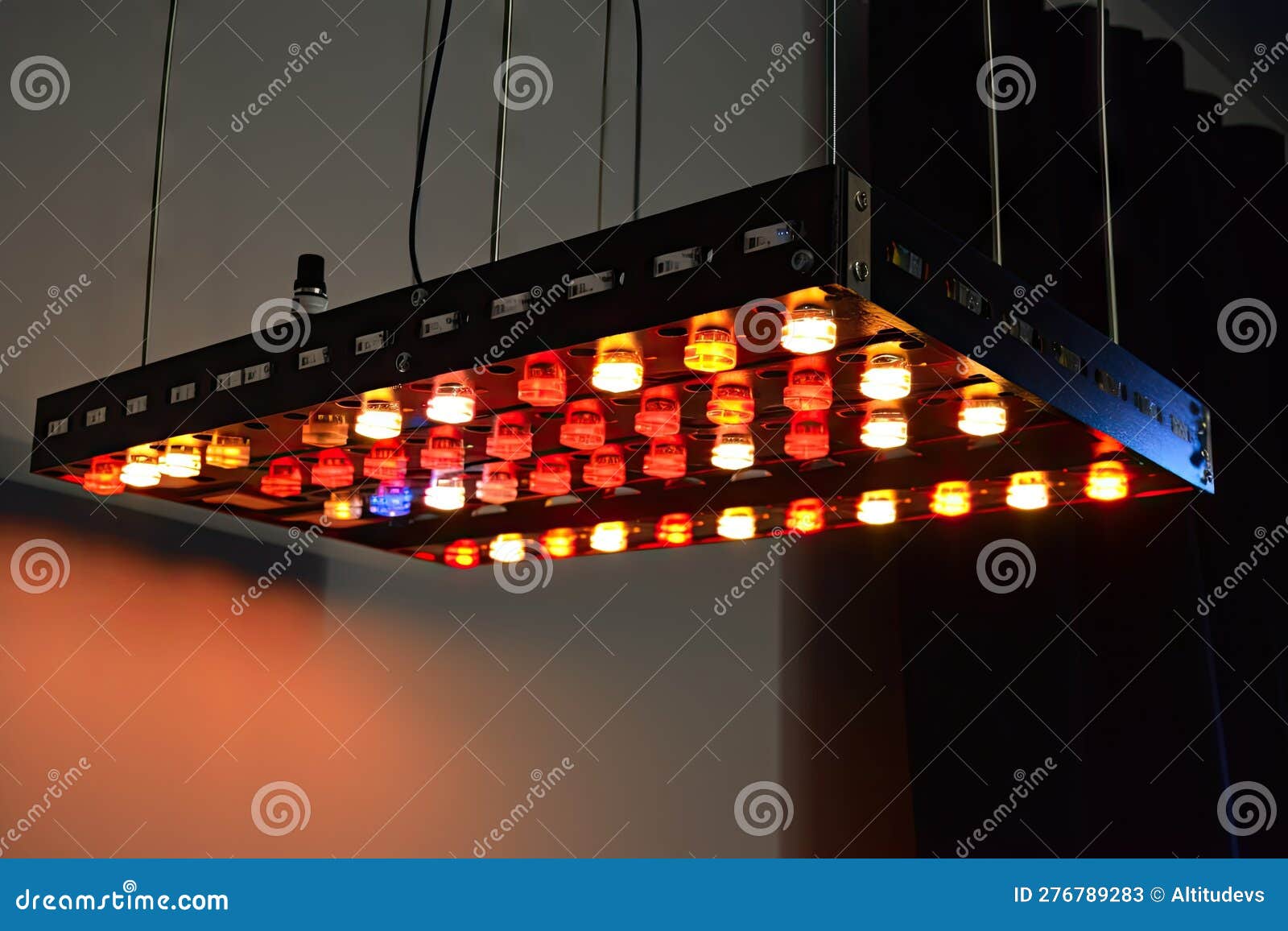 Hanging Sensor with Led Lights Array, Showing the State of Each Device ...