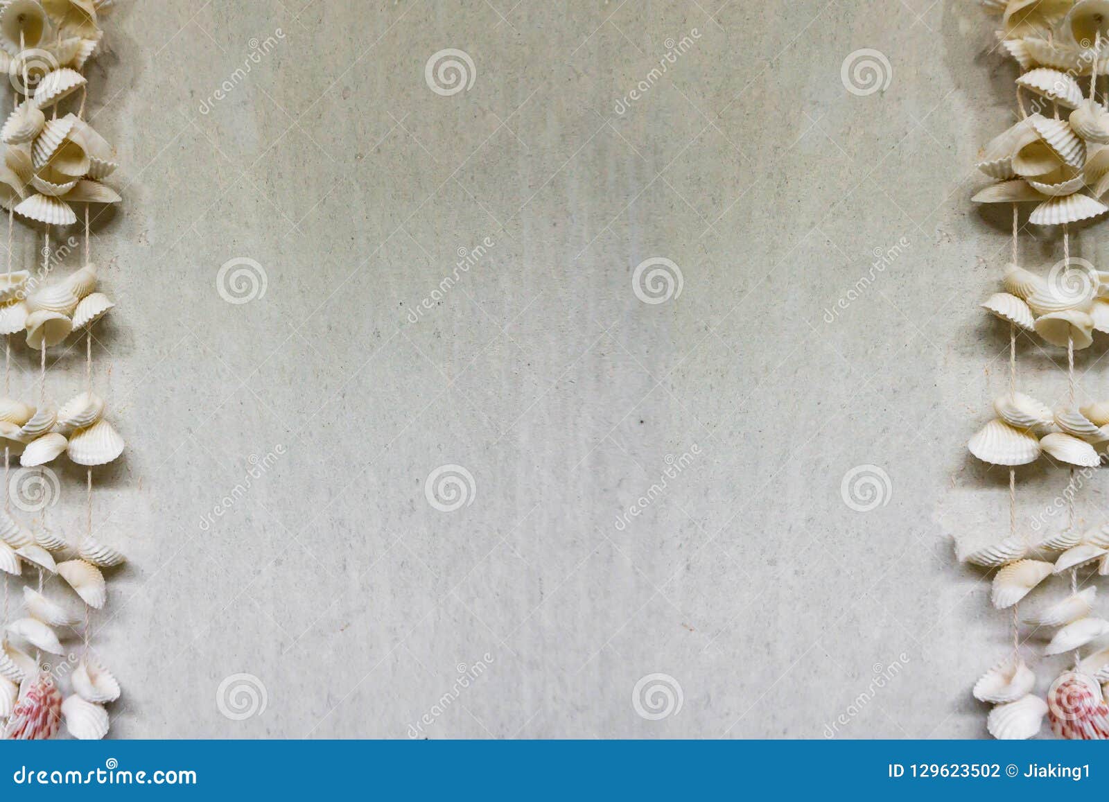 Hanging Shell on Wall with Space for Background Stock Photo - Image of ...