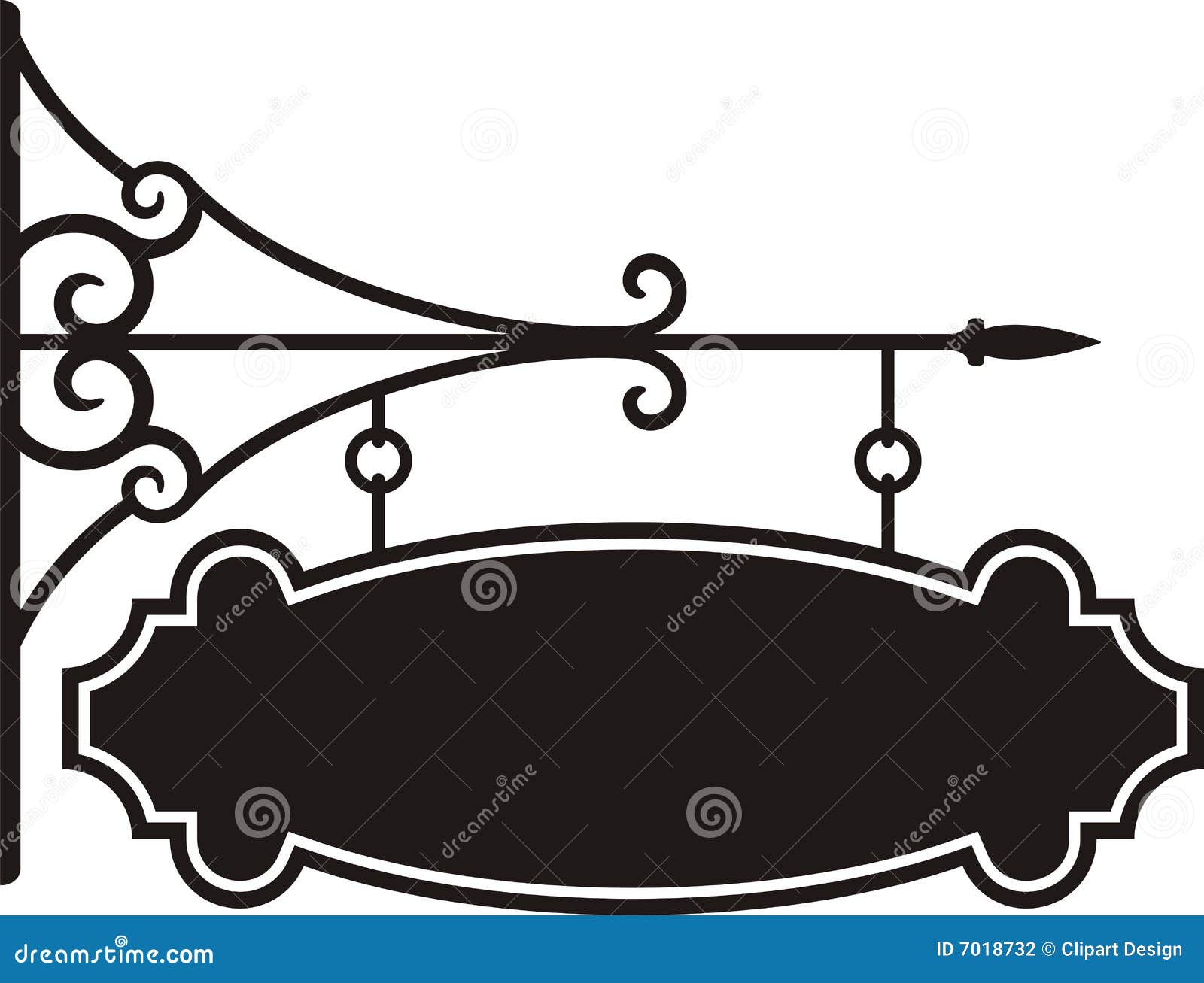 Deco Hanging Sign Stock Illustrations – 201 Deco Hanging Sign Stock ...