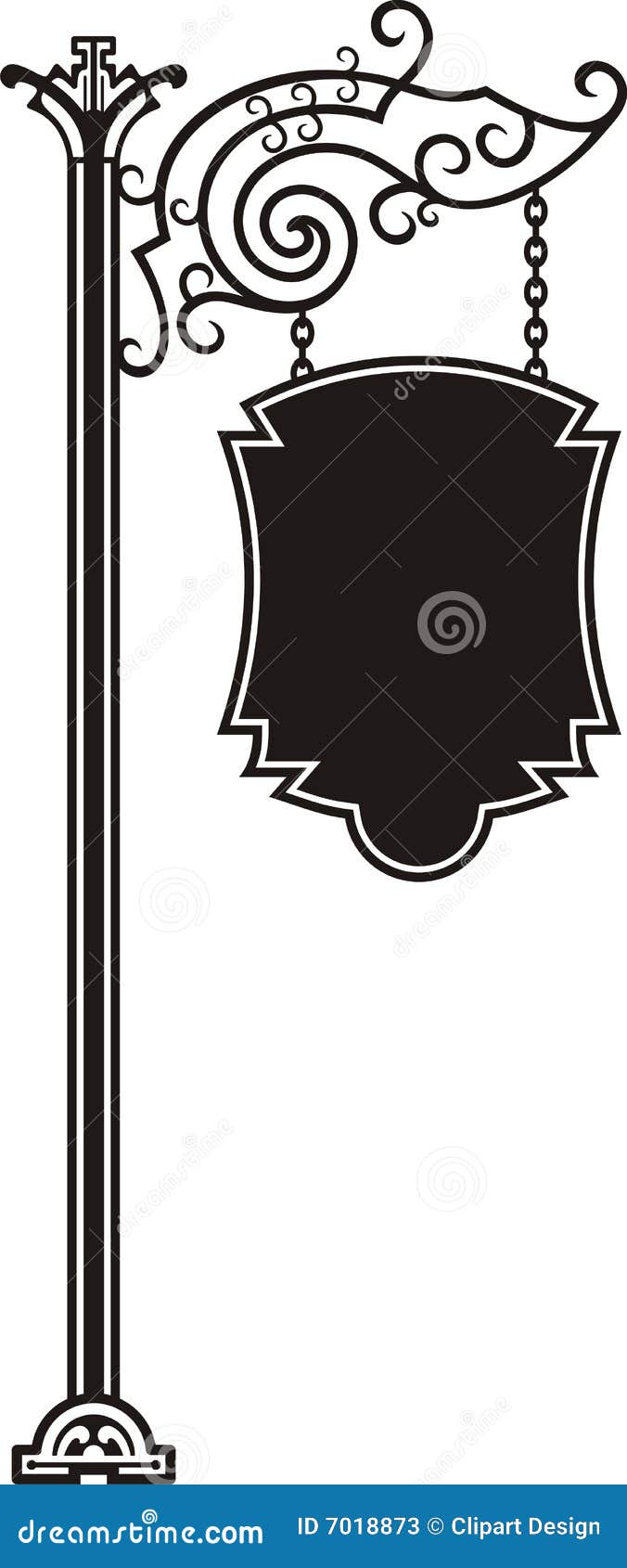 Hanging sign stock vector. Illustration of artwork, design - 7018873