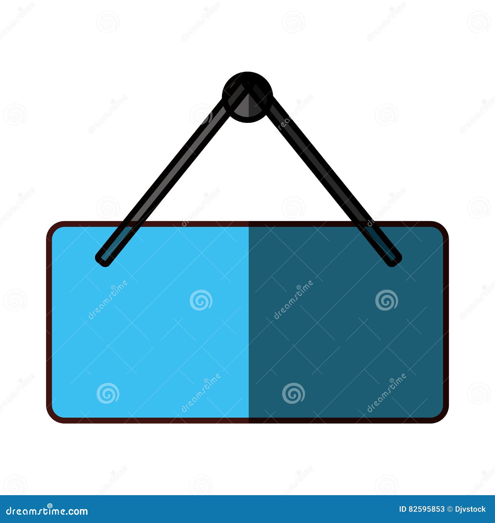 Hanging sign icon image stock illustration. Illustration of poster ...