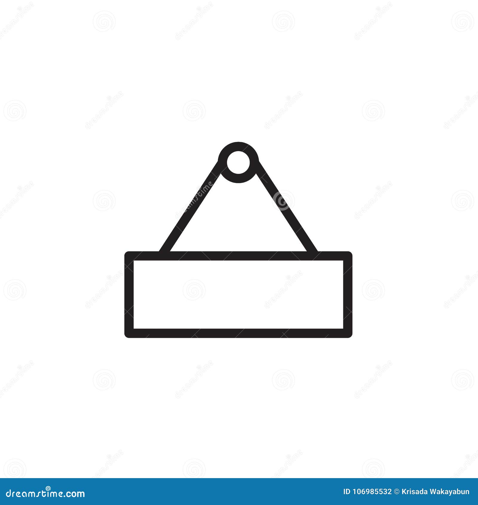 Hanging Sign Icon Vector Illustration, EPS10. Stock Vector ...