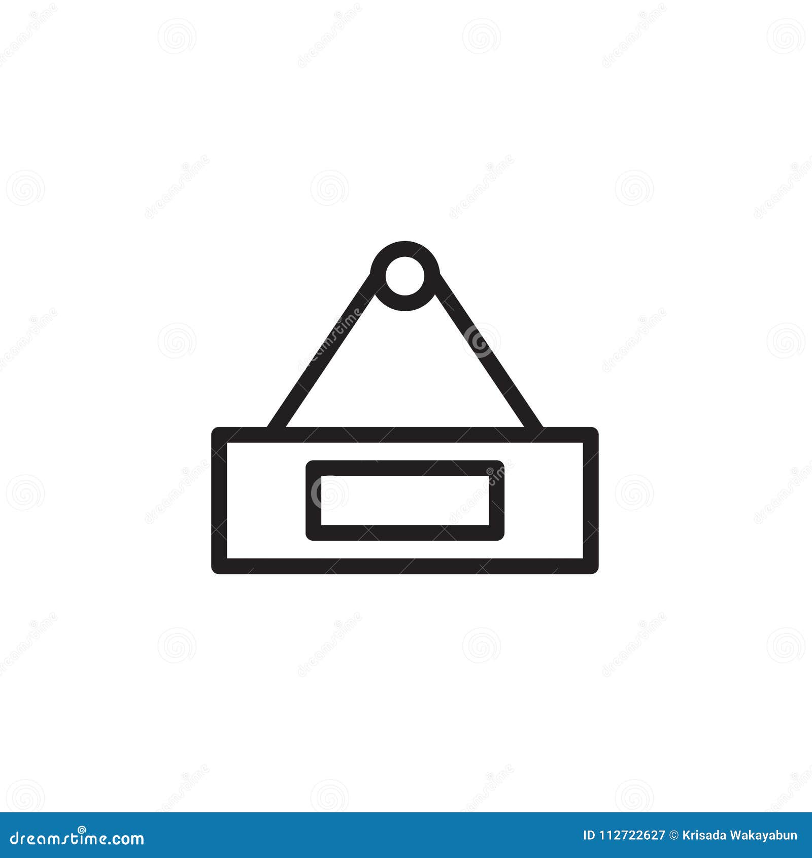 Hanging Sign Icon Vector Illustration, EPS10 Stock Vector ...