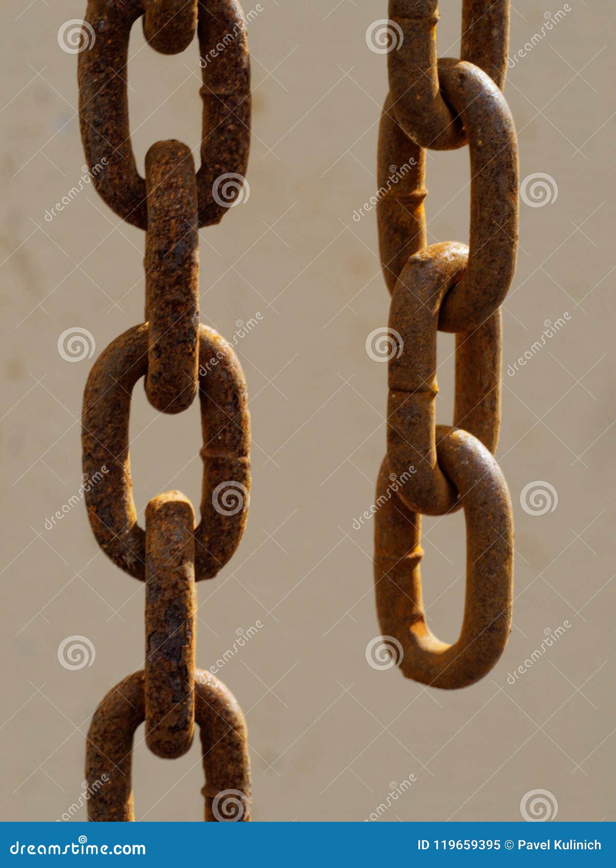 Hanging rusty chain stock image. Image of bind, aggregate - 119659395