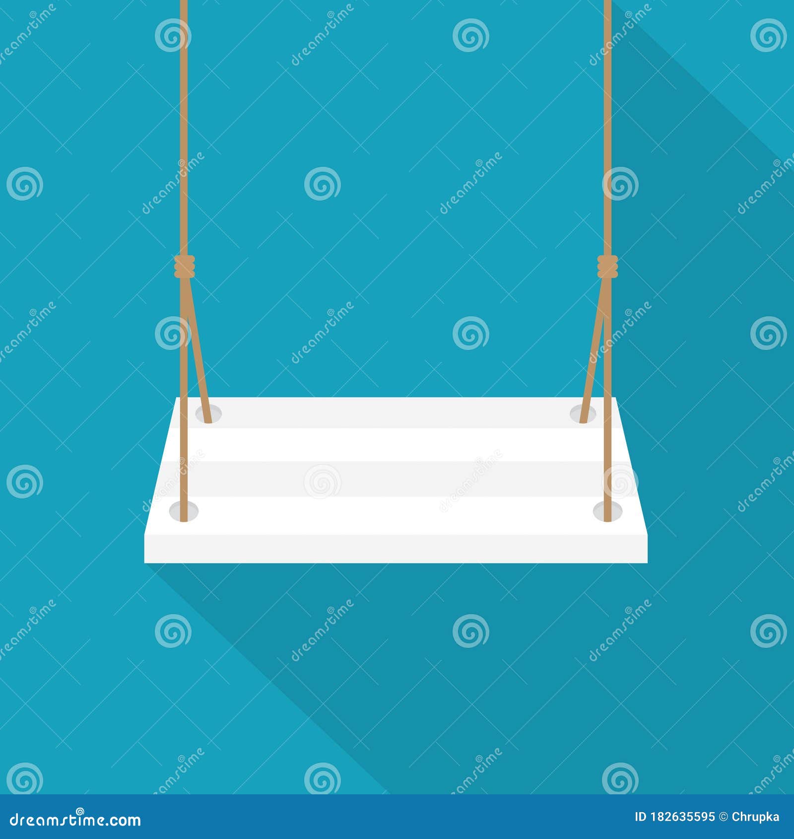 Hanging swing icon stock vector. Illustration of happiness - 182635595