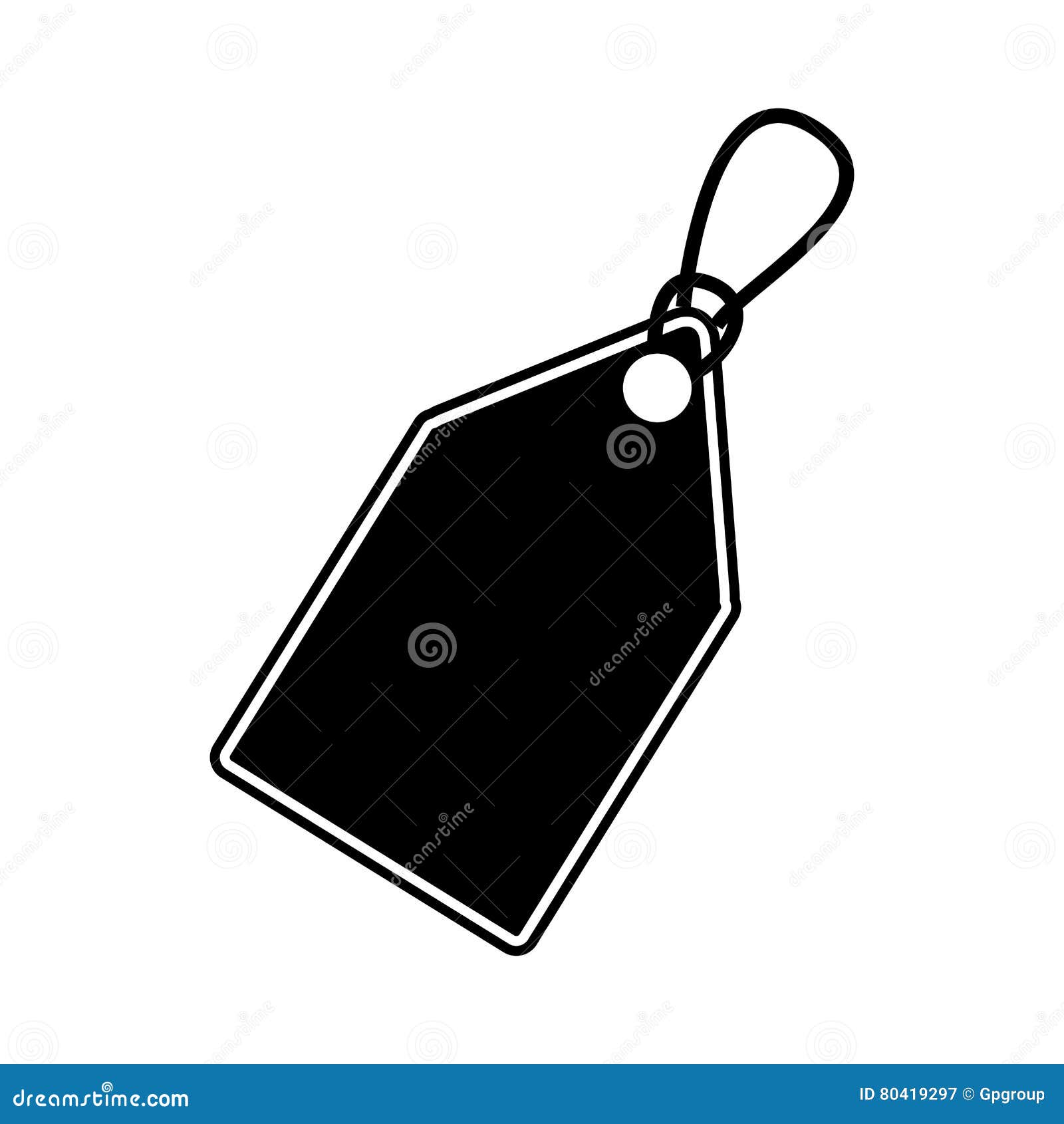 Hanging tag icon stock vector. Illustration of discount - 80419297