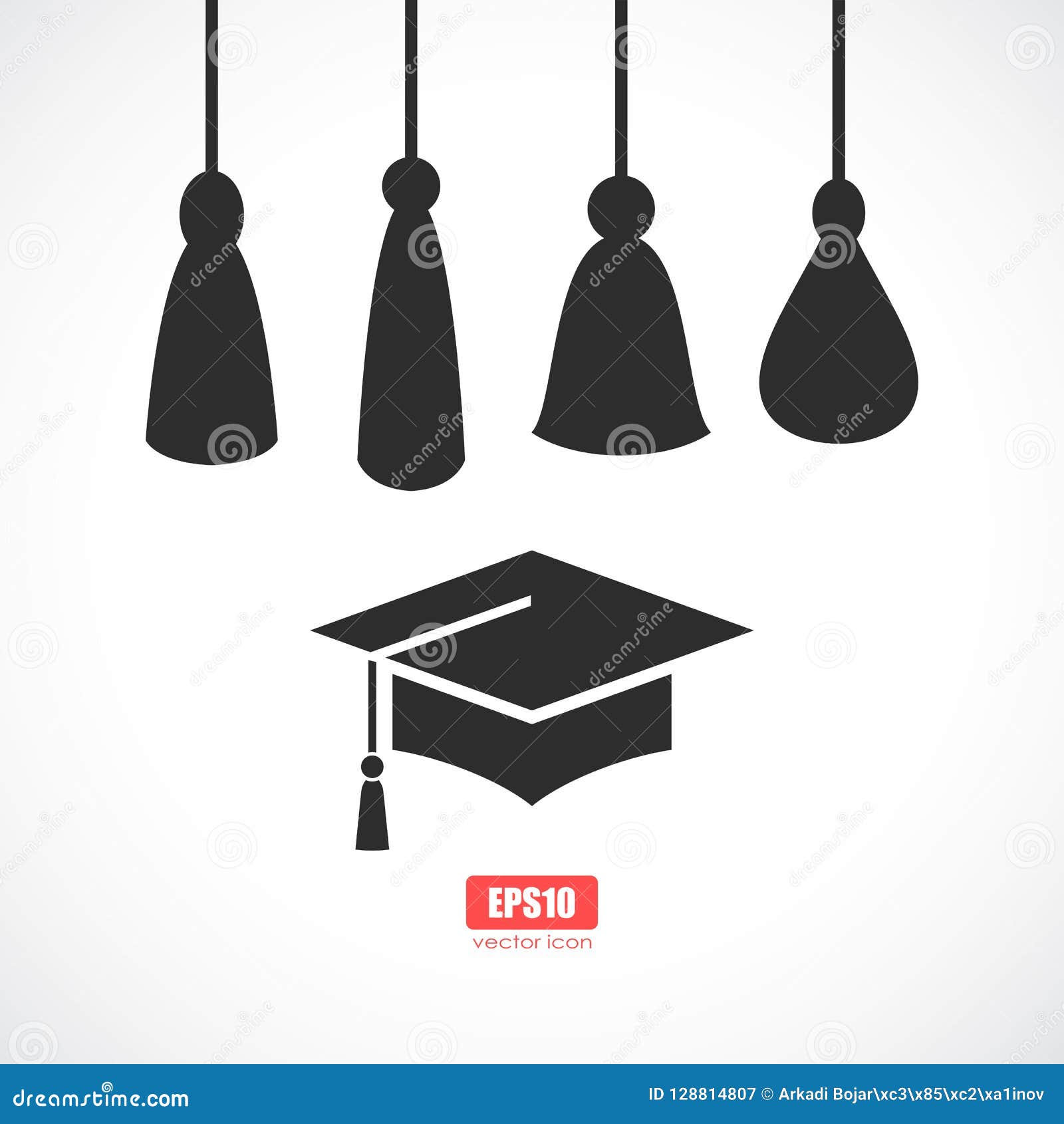 Hanging tassel web icon stock vector. Illustration of decoration ...