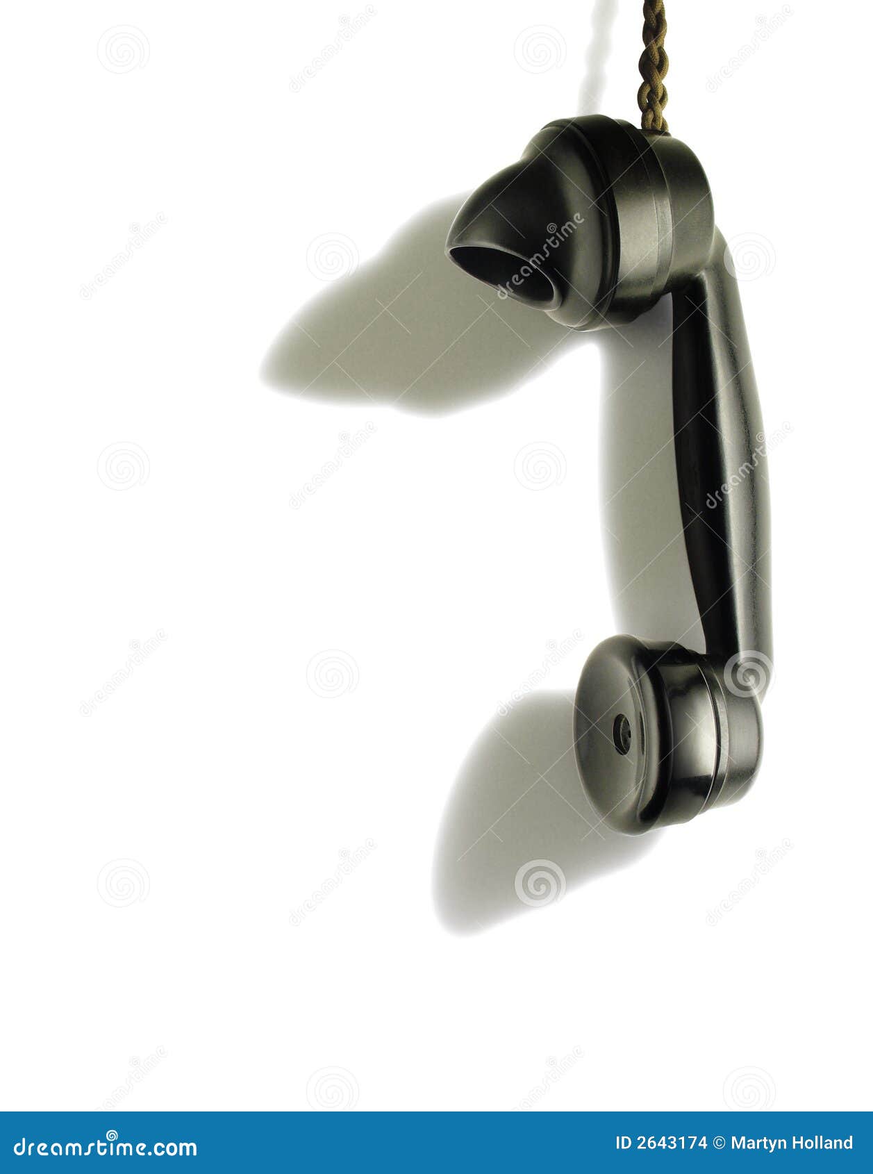 Old Hanging Telephone In Pantone Turquoise Royalty-Free Stock ...