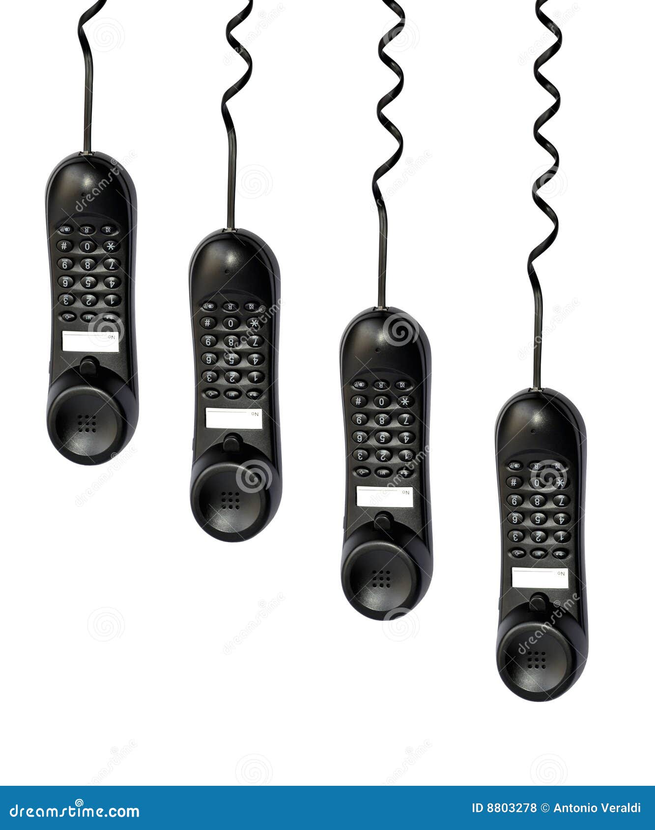 Hanging Telephones stock photo. Image of concept, communications - 8803278
