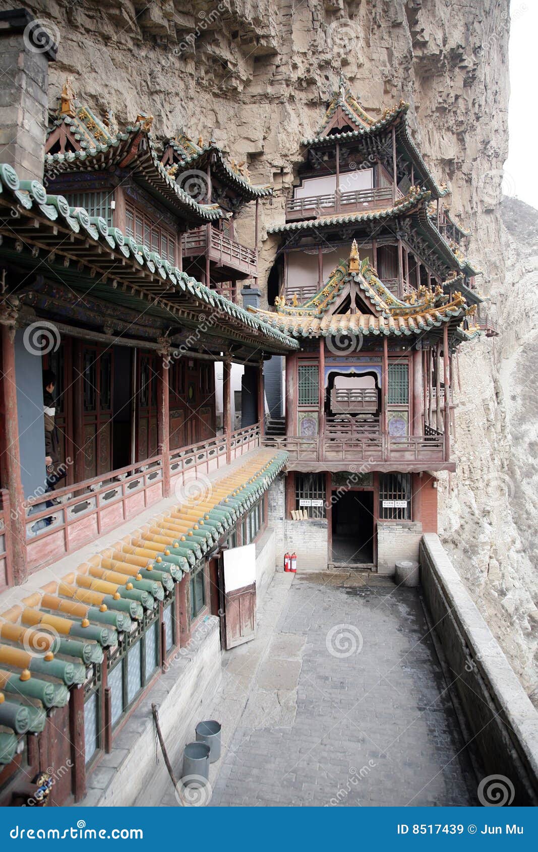 The hanging temple stock image. Image of ancient, rock - 8517439