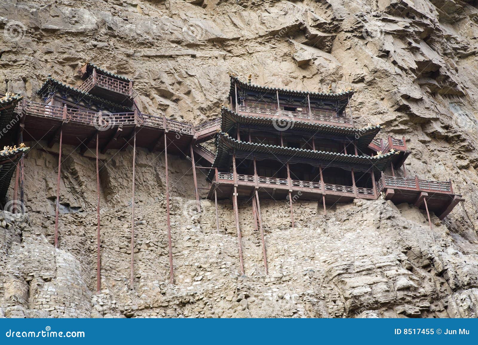 The hanging temple stock image. Image of travel, shanxi - 8517455