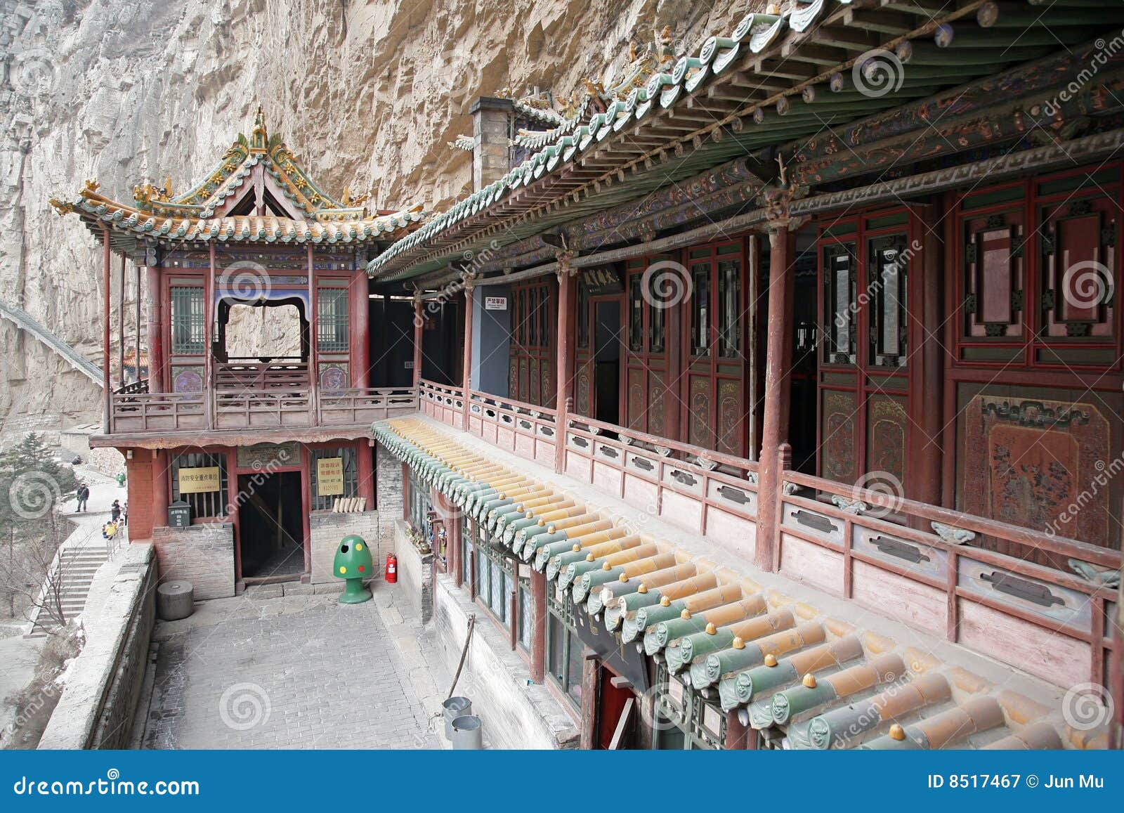 The hanging temple stock image. Image of stone, datong - 8517467