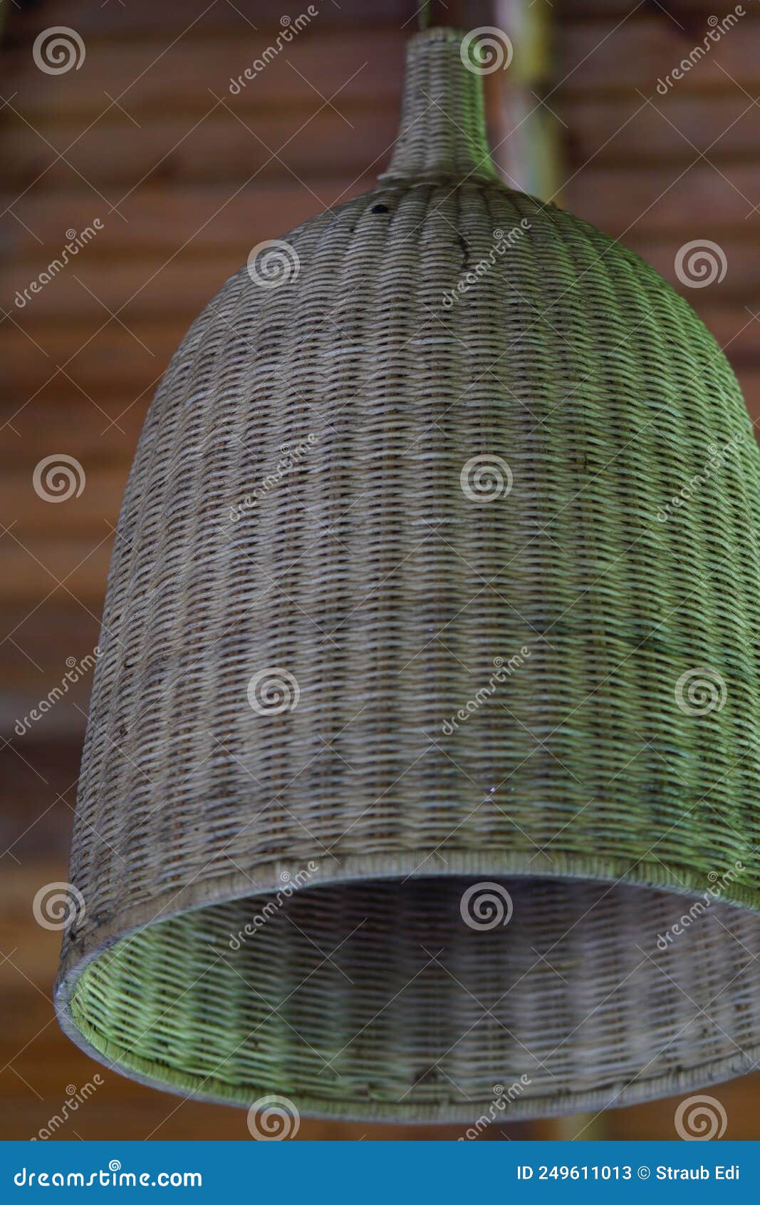 Terrace Lamp With Icicle At Sunrise, Snowy Pine Trees In Background ...