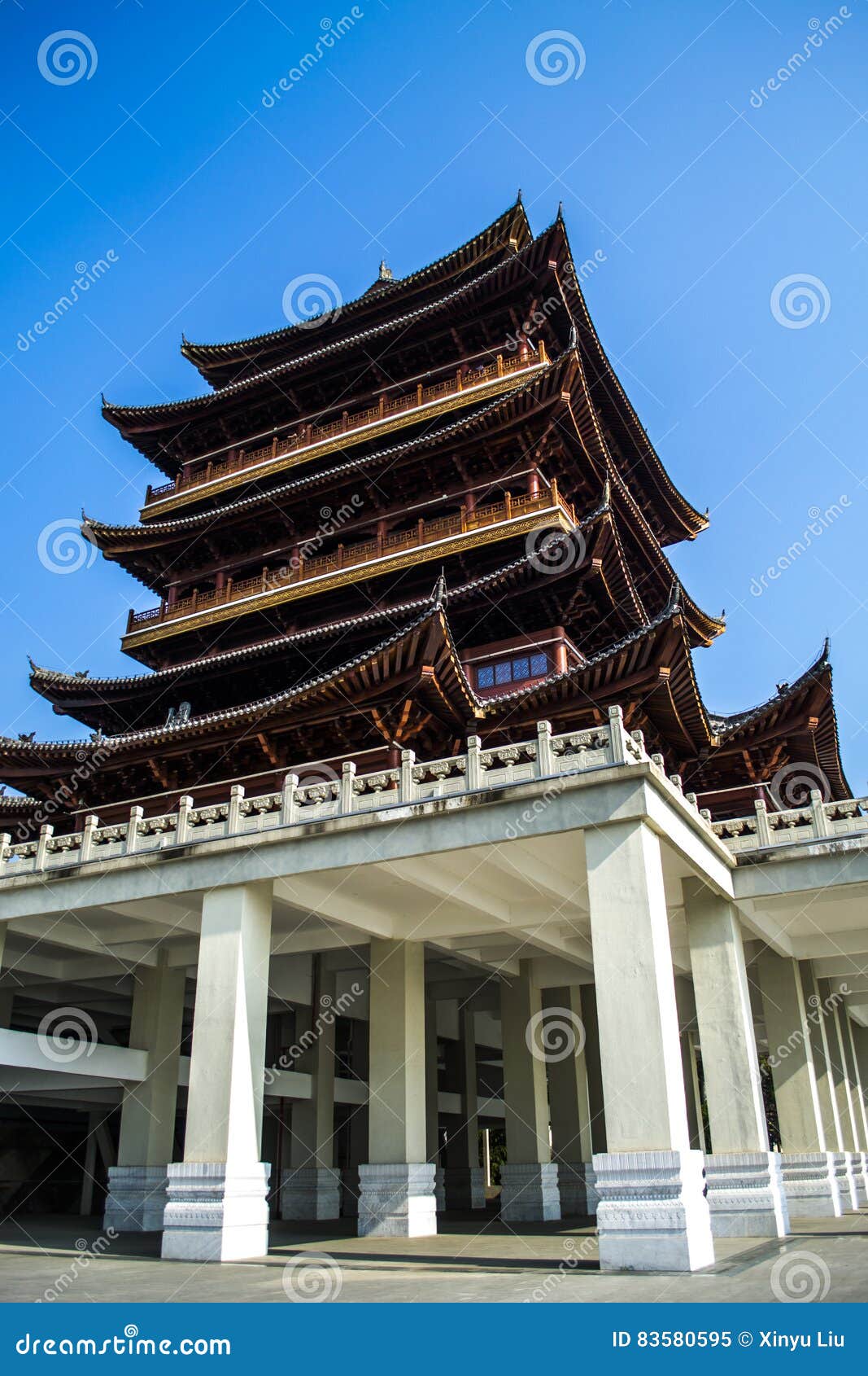 Hanging tower stock image. Image of post, eave, building - 83580595