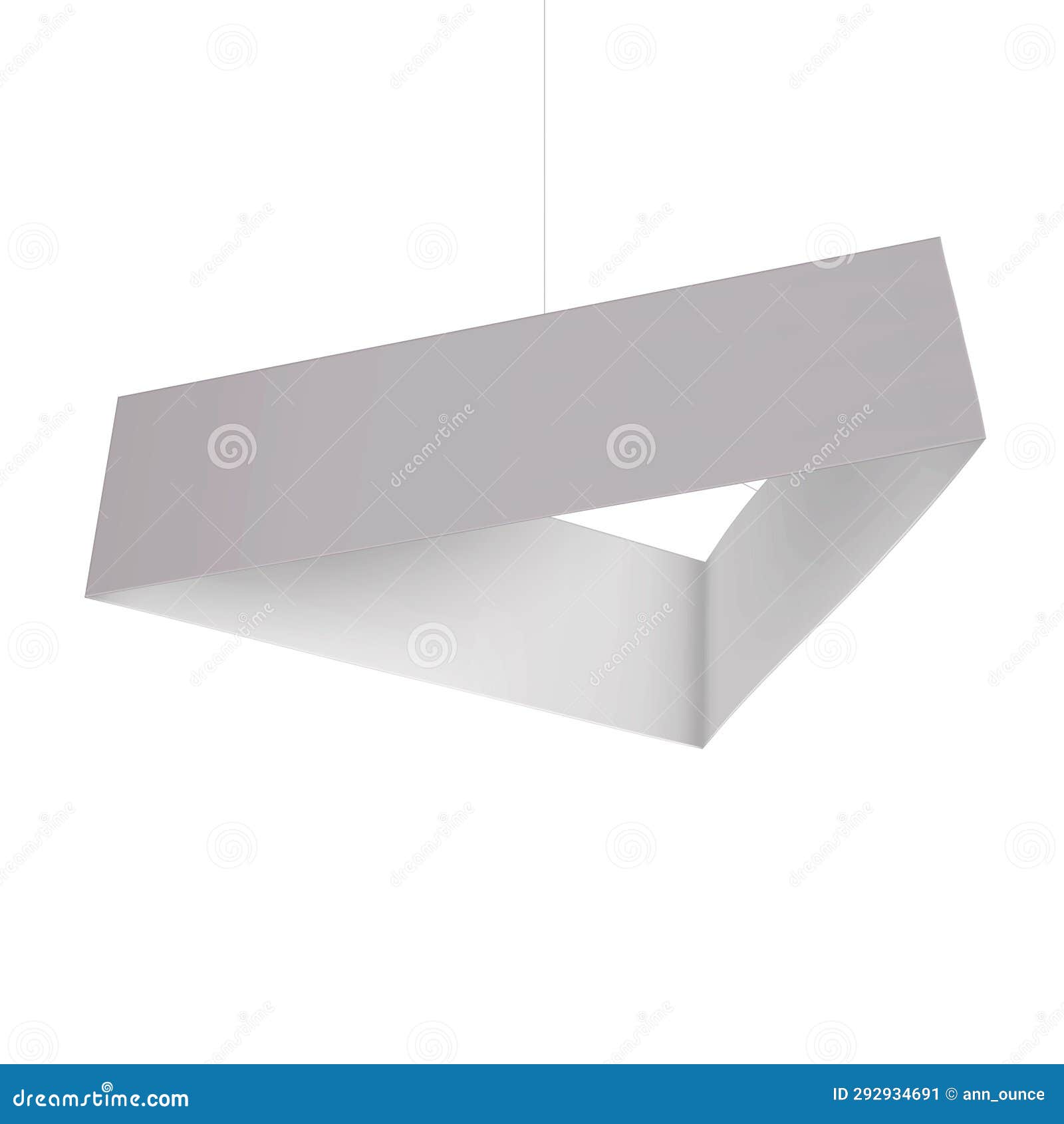 Hanging Triangle Trade Show Display Realistic Vector Mockup. Triangular ...