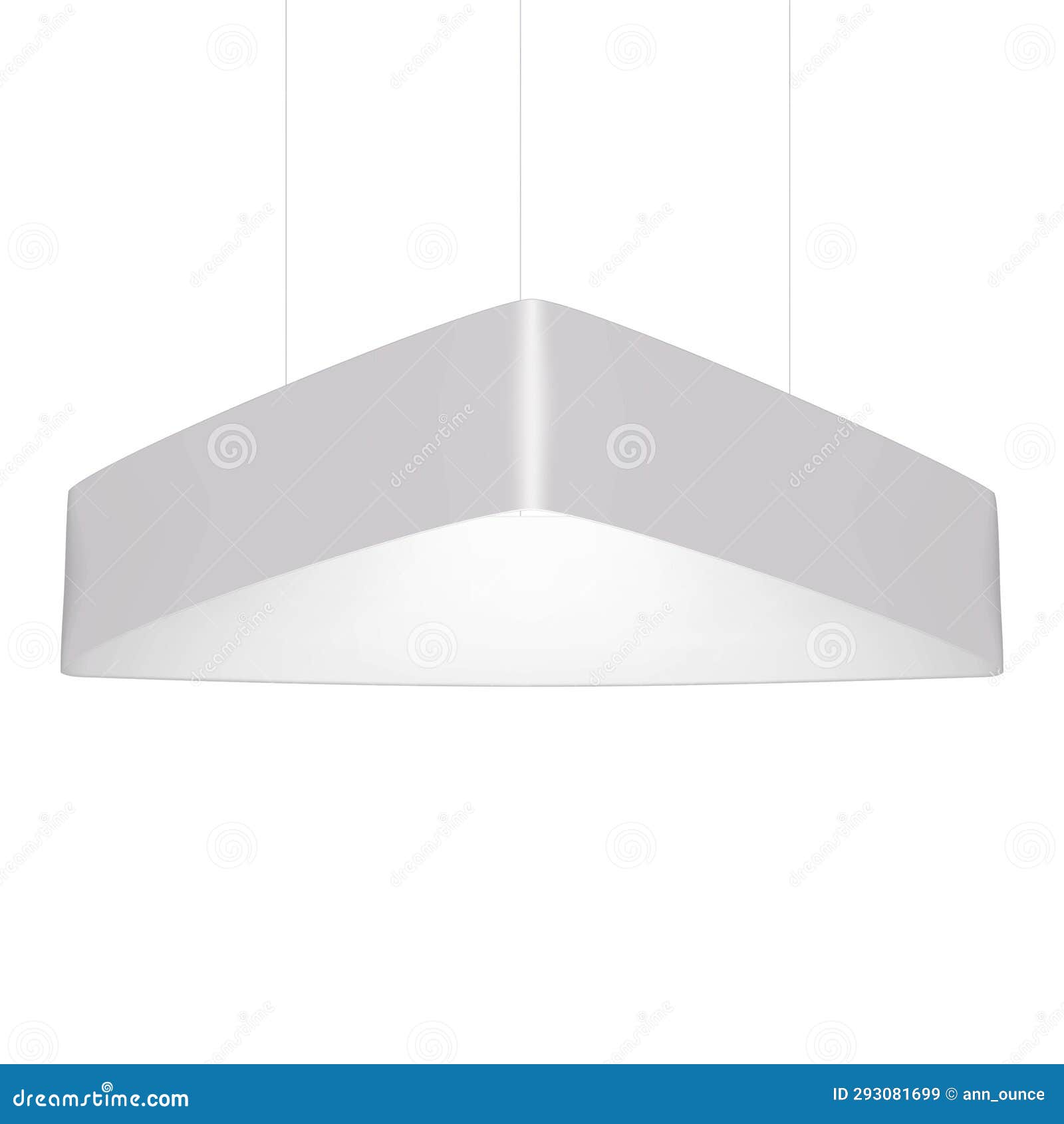 Hanging Triangle Trade Show Display Realistic Vector Mockup. Triangular ...