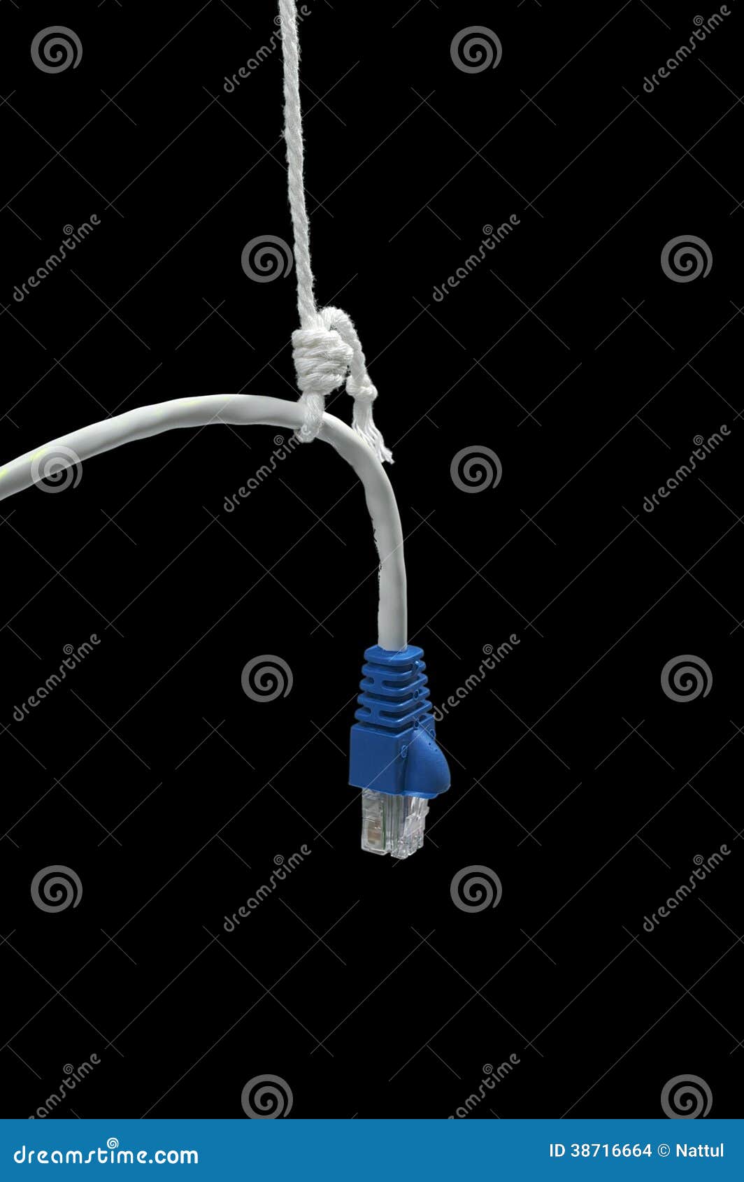 Hanging up connection stock photo. Image of wire, connected - 38716664