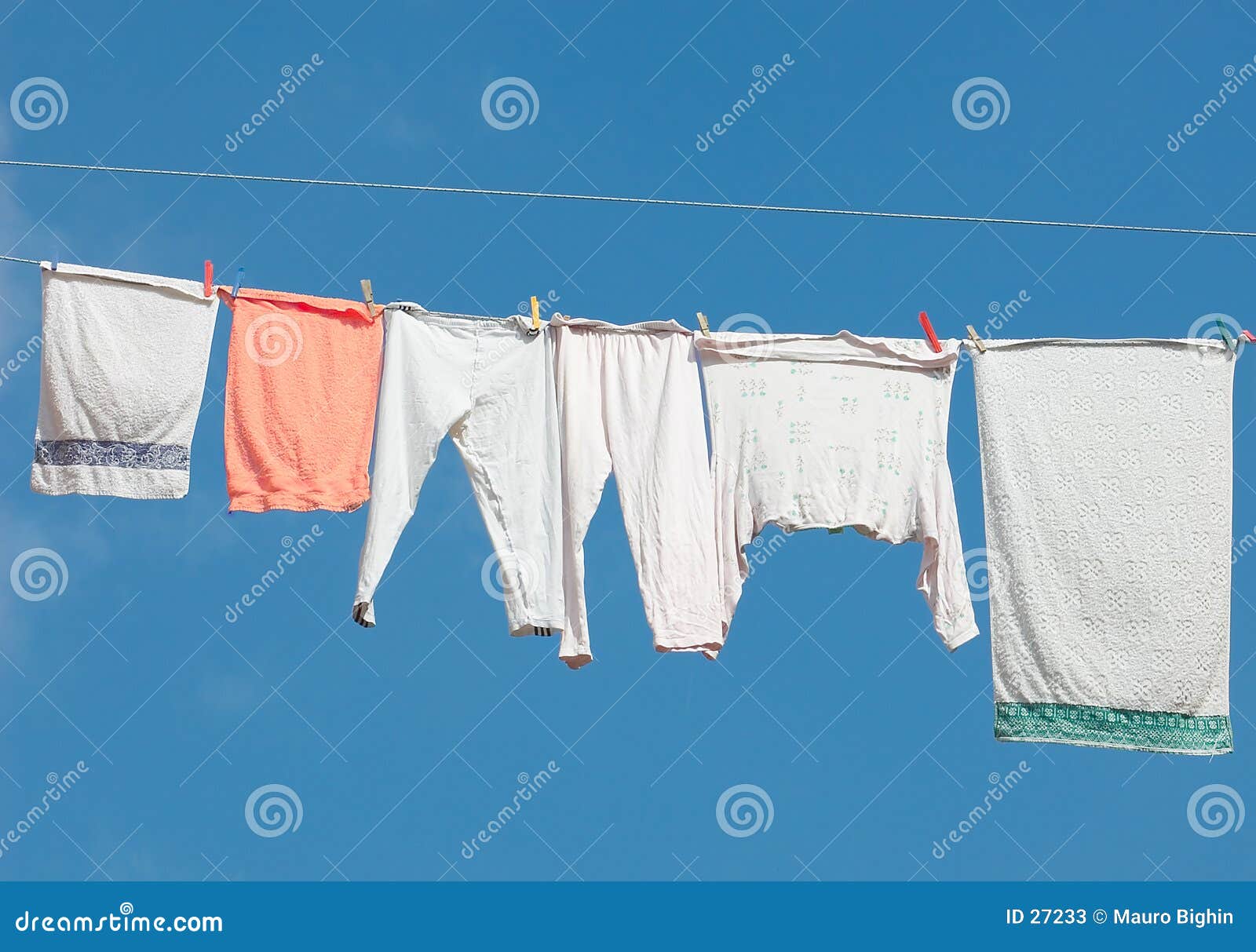 Hanging washing out stock image. Image of cooking, garb - 27233