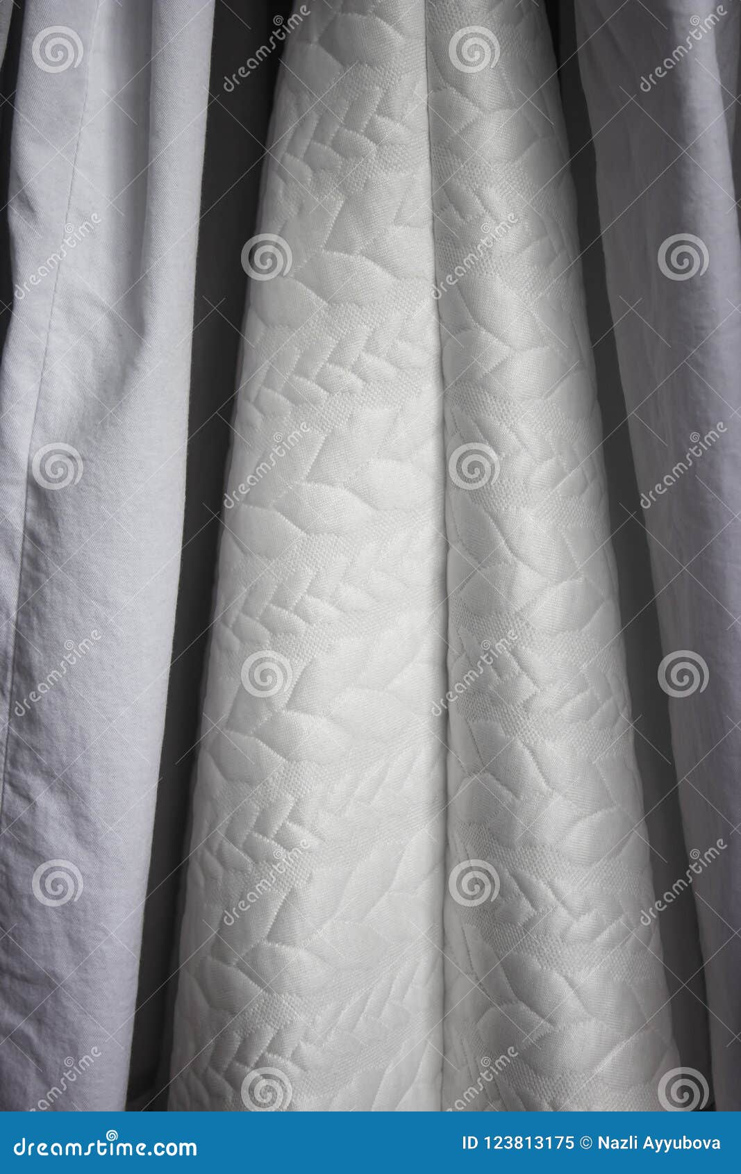 Hanging White Fresh Washed Clothes Stock Image - Image of elegance ...