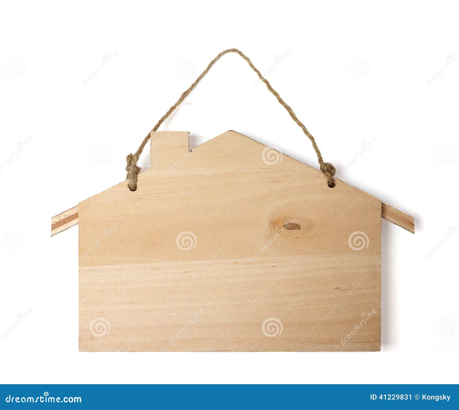 Hanging Wooden Sign Isolated Stock Image - Image of board, fashioned ...