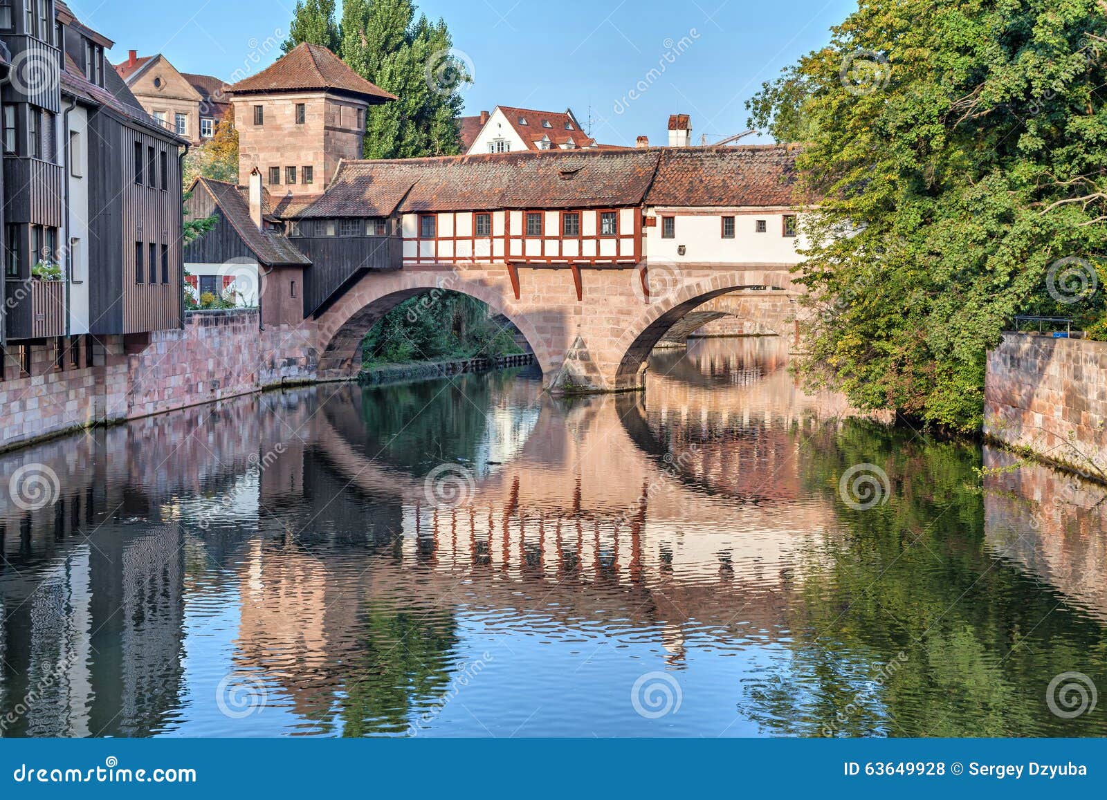 The Hangman Bridge in Nuremberg Stock Photo - Image of tower, nuremberg ...