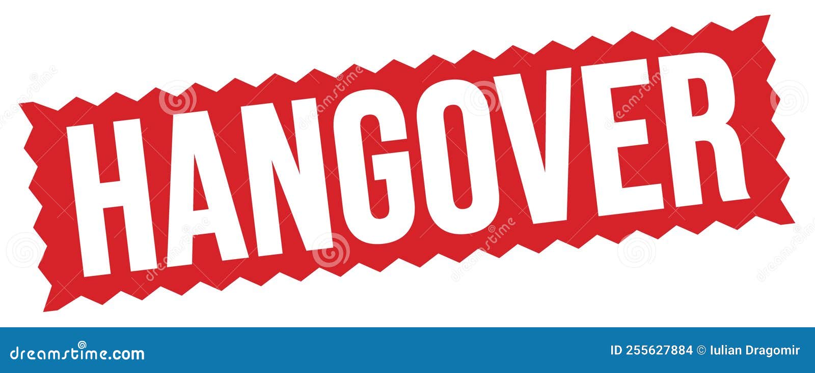 HANGOVER Text Written on Red Stamp Sign Stock Illustration ...