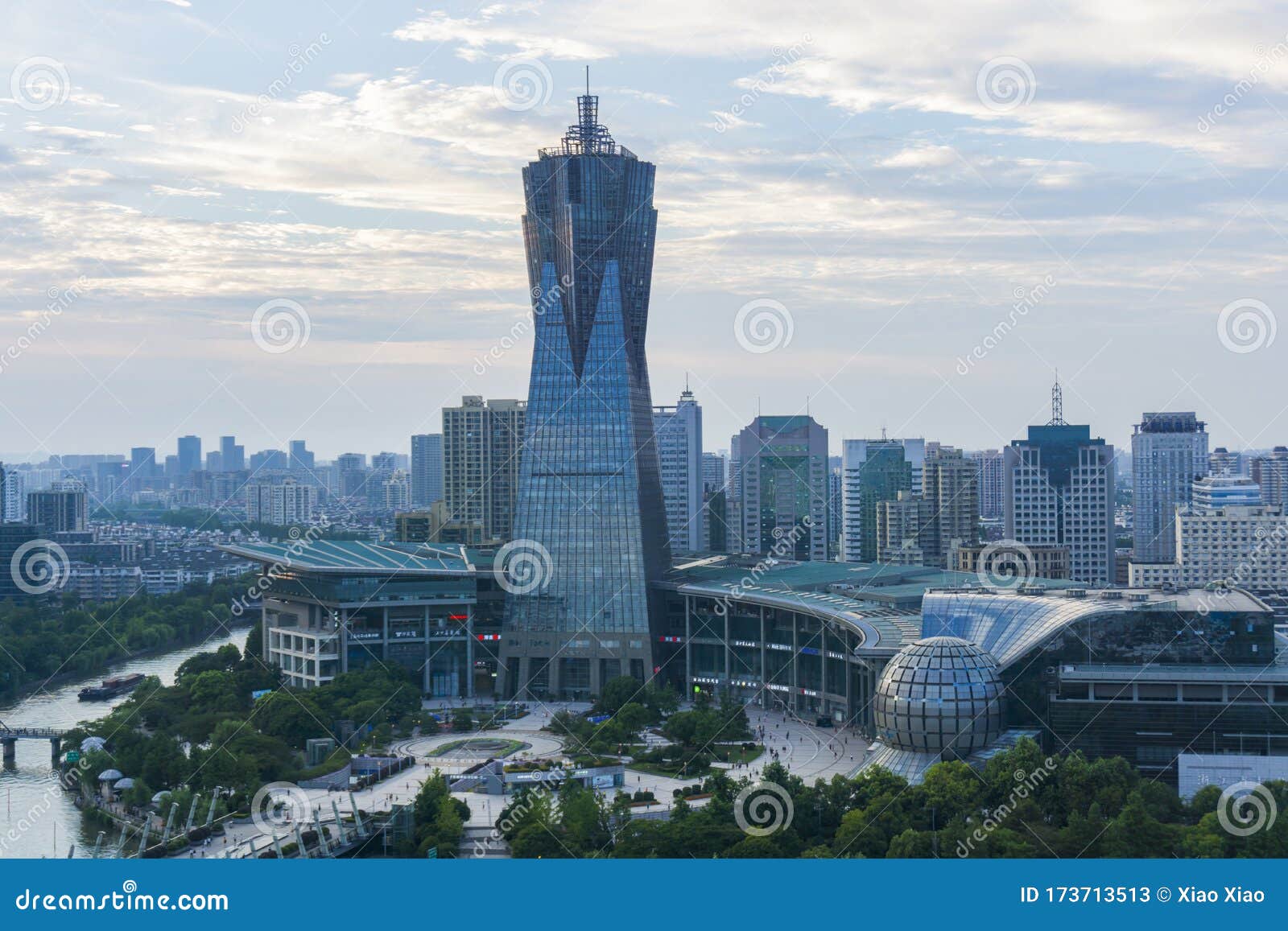 Hangzhou Skyline editorial stock photo. Image of cityscape - 173713513