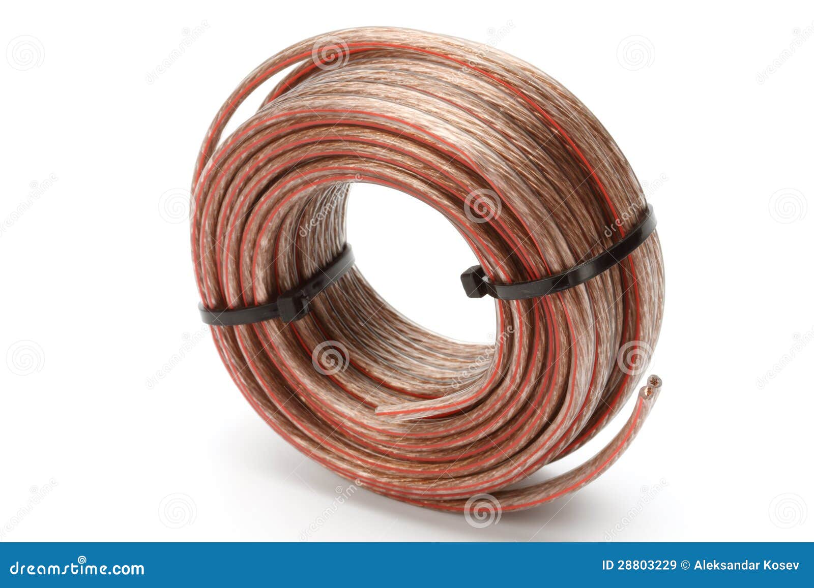 Hank of cable stock image. Image of hank, spiral, skein - 28803229