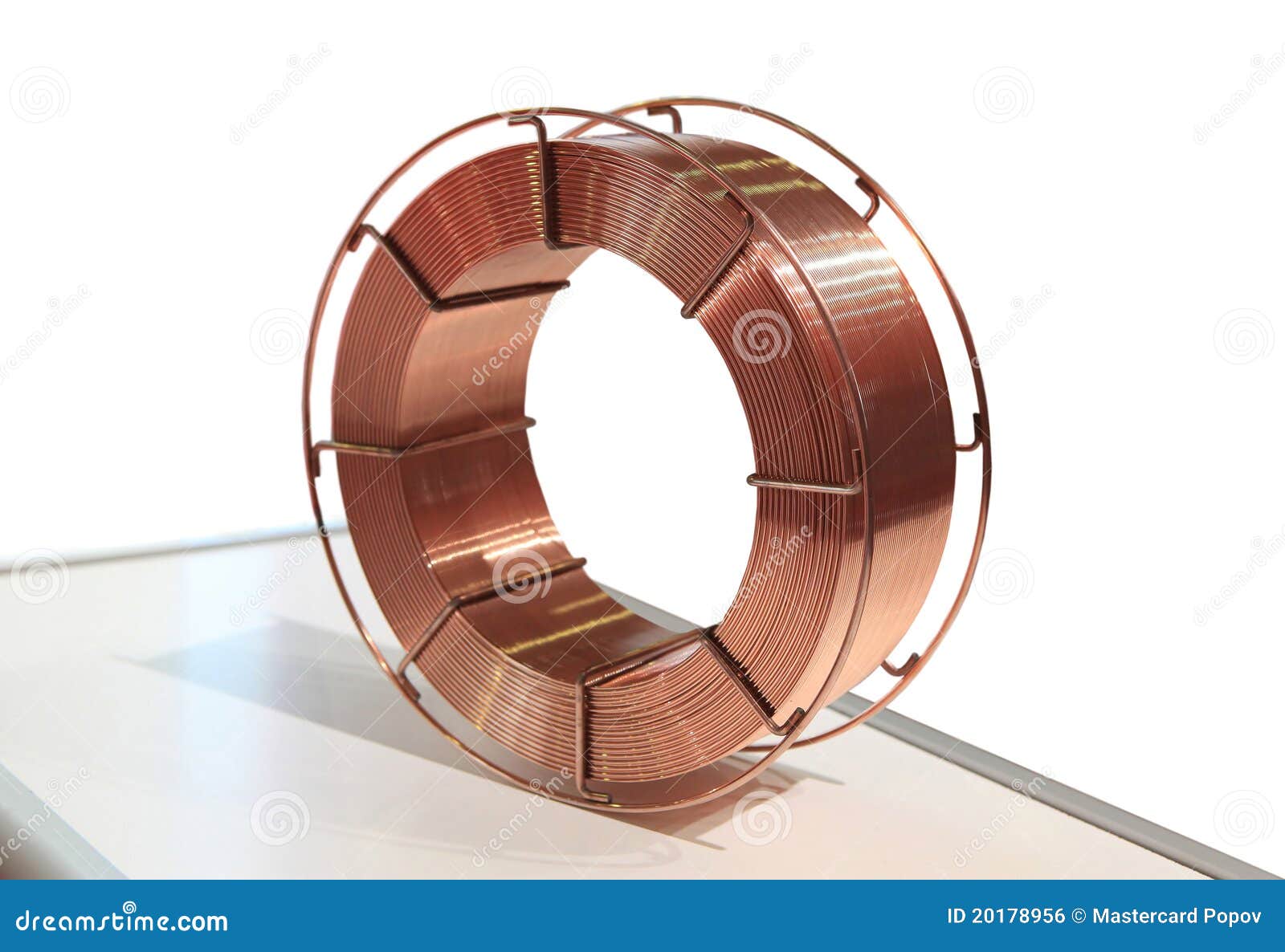 Hank of a copper wire stock photo. Image of skein, shiny - 20178956