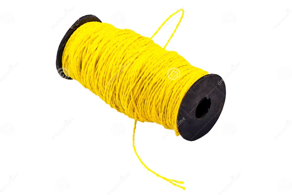 Hank of Yellow Nylon Thread Stock Photo - Image of yellow, equipment ...