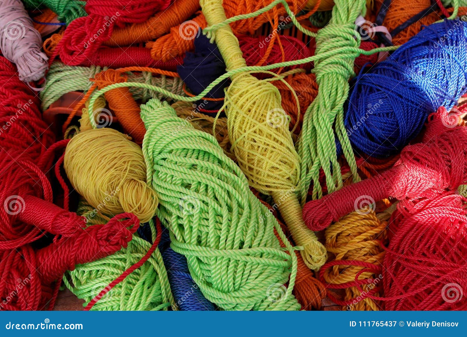 Multi-colored ropes stock image. Image of pack, rope - 111765437