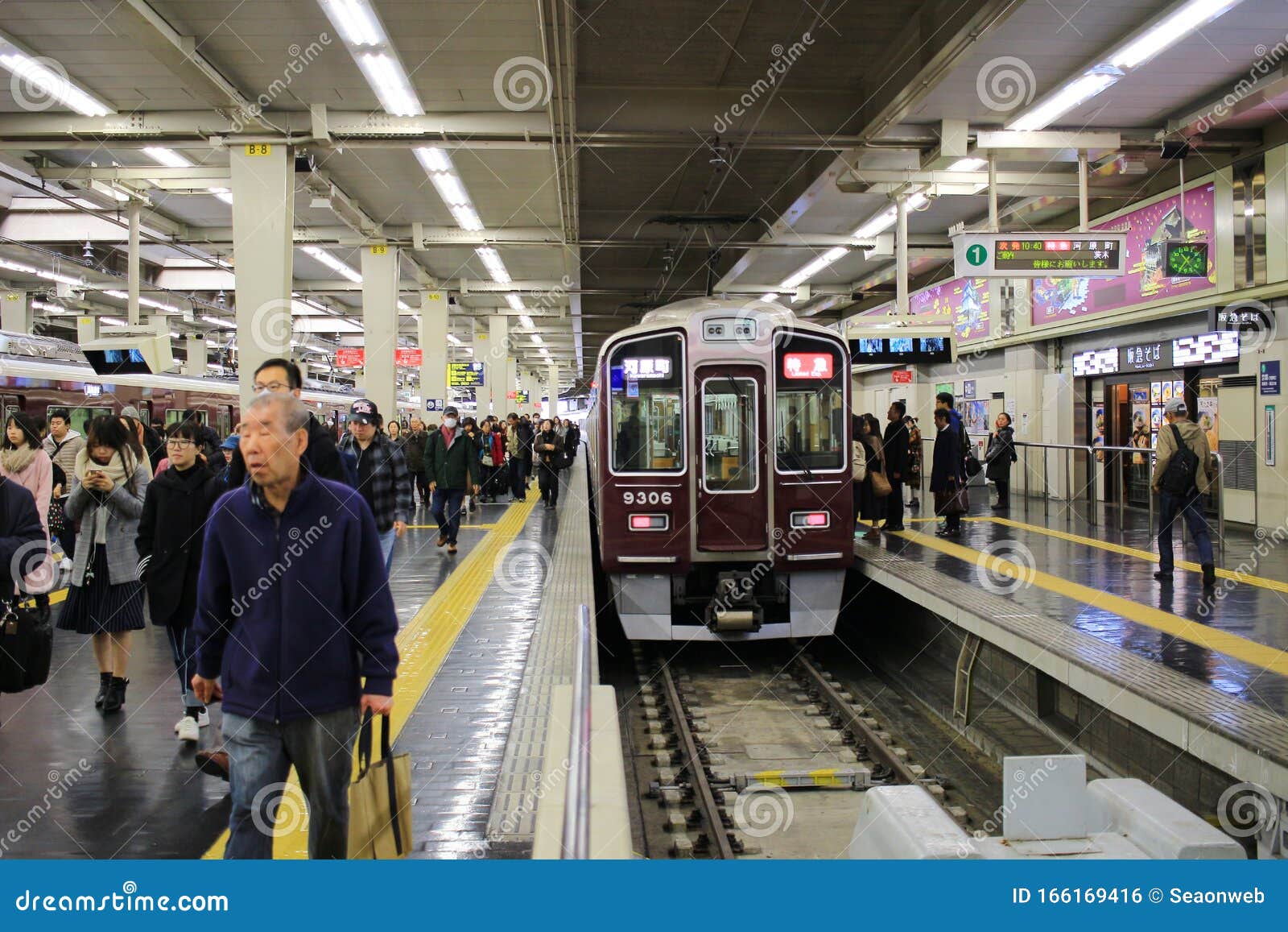The Hankyu Umeda Station in Osaka at Japan Editorial Photo - Image of ...