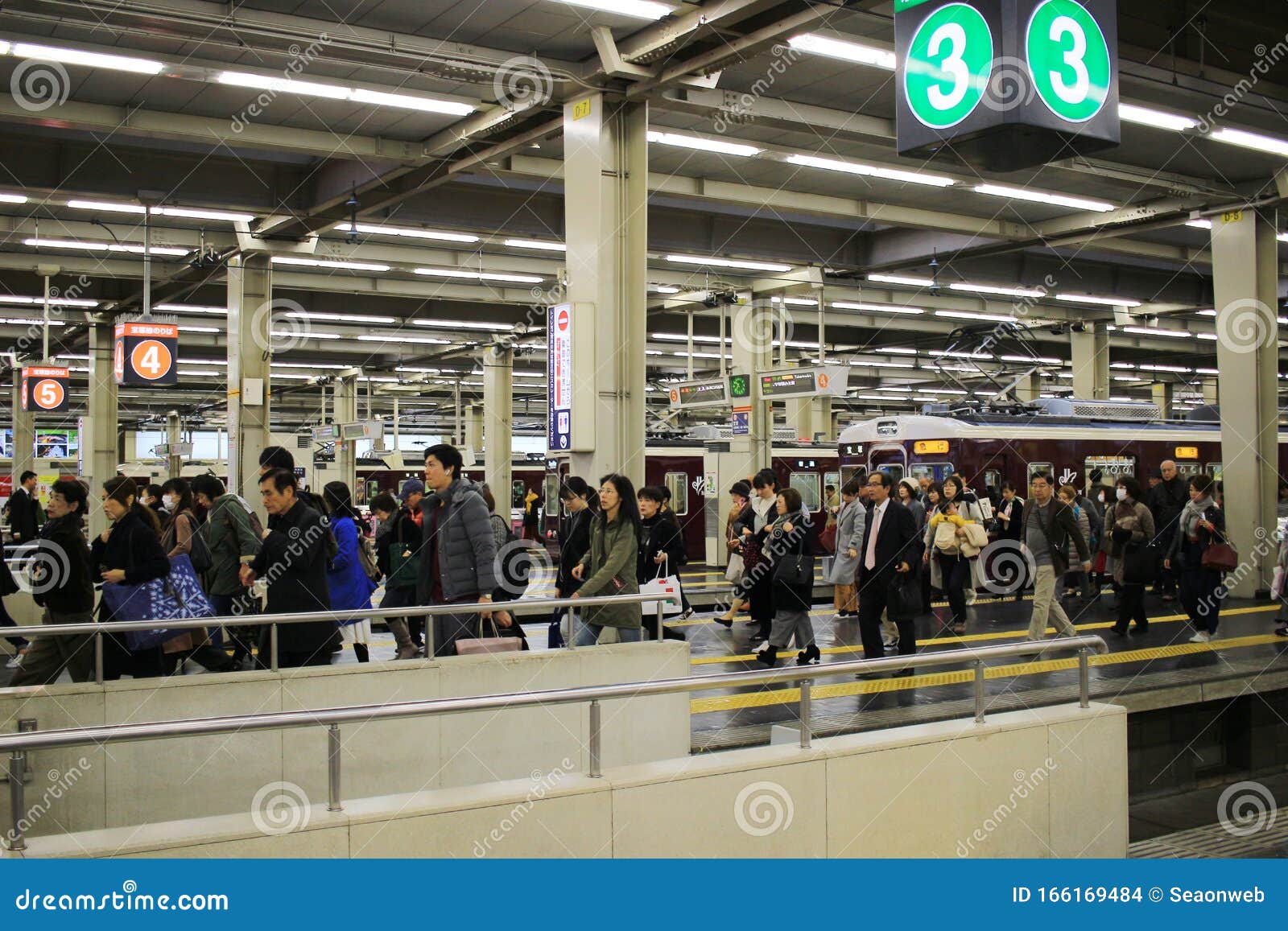 The Hankyu Umeda Station in Osaka at Japan Editorial Stock Image ...