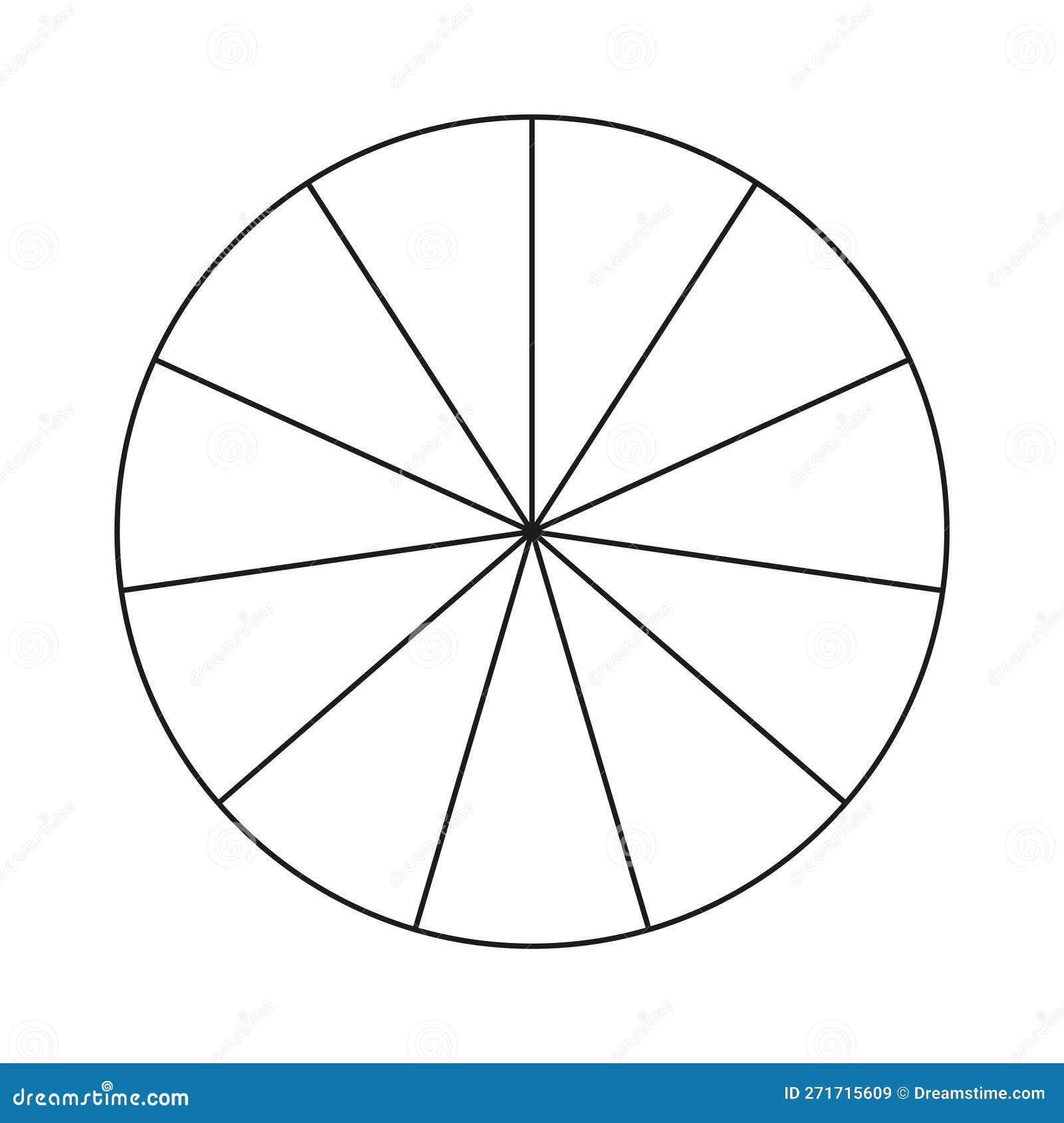 Pie Chart, Diagram, Eleven Sections or Steps. Circle Icon for ...