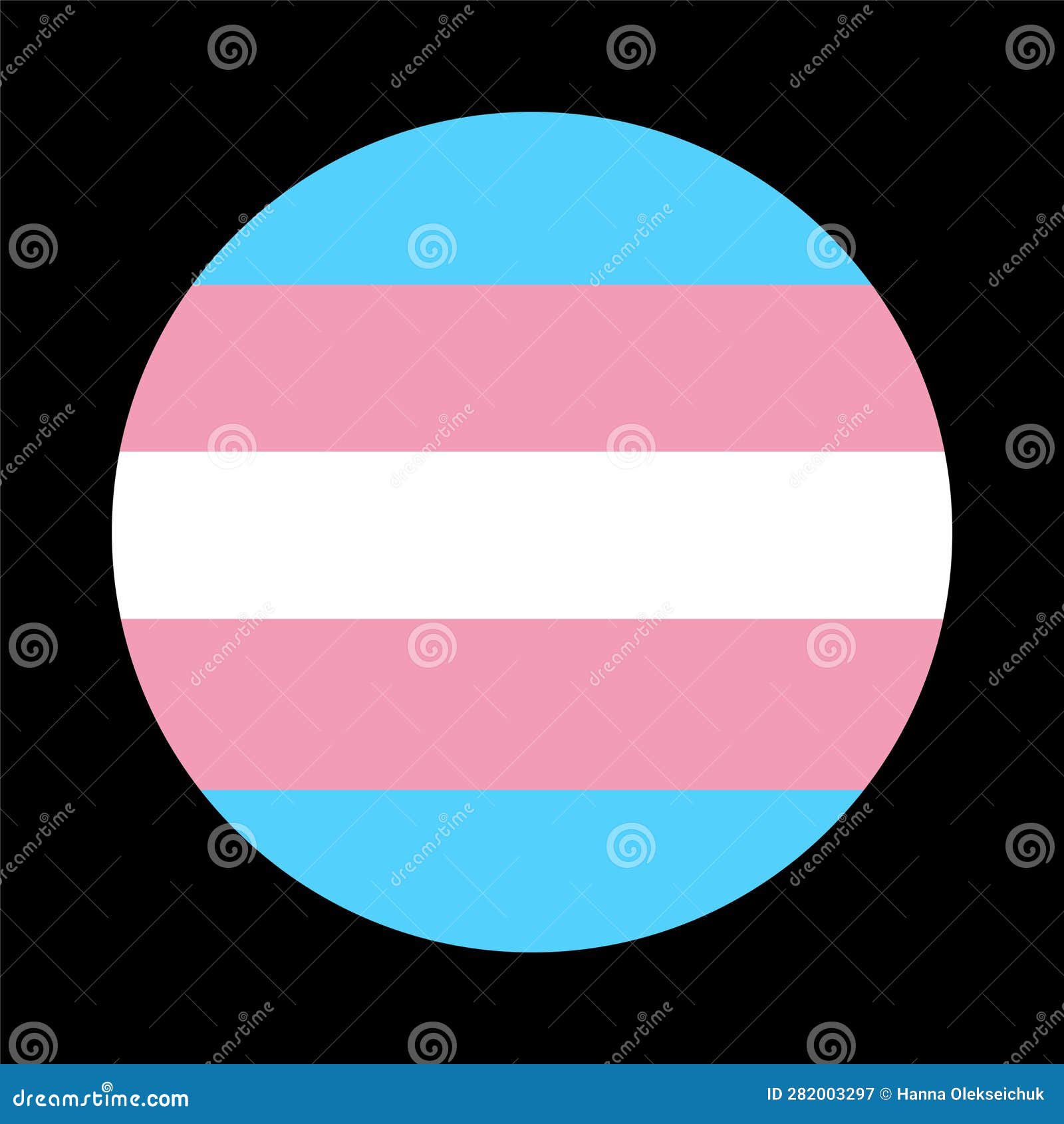 Transgender Round Flag. Circle Symbol Movement Lgbt. Element of Sexual ...