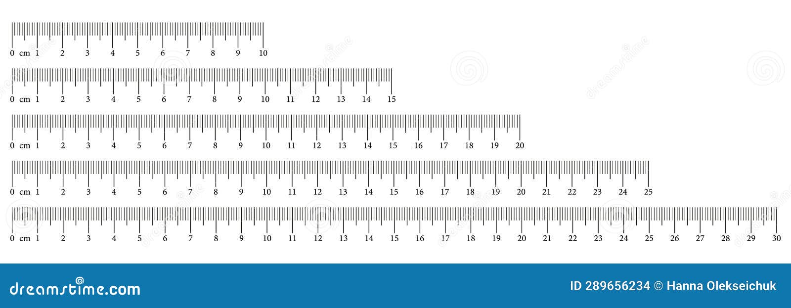 Collection Measuring Charts. Length Measurement Math, Distance, Height ...