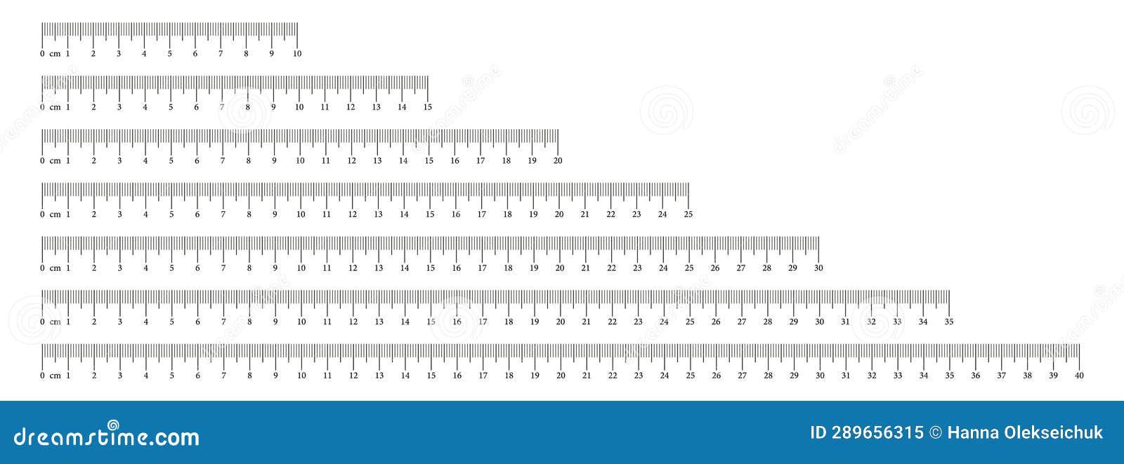 Collection Measuring Charts . Length Measurement Math, Distance, Height ...