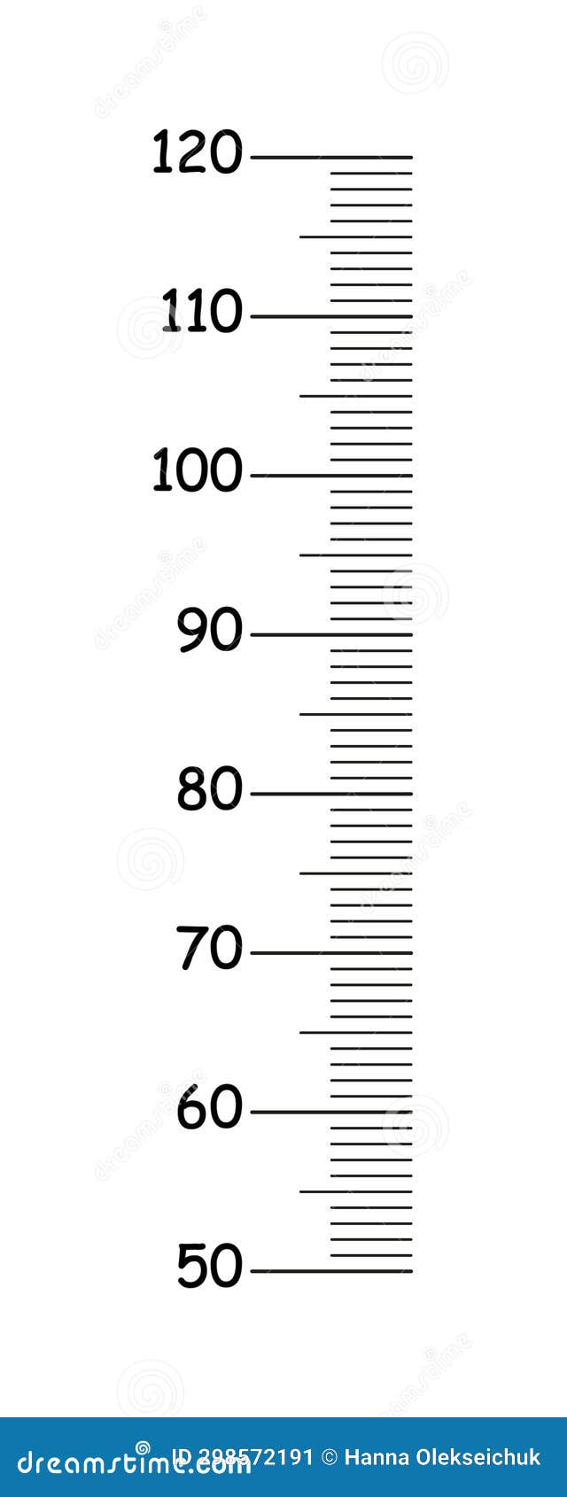 10 Centimeters Ruler Measurement Tool With Numbers Scale. Royalty-Free ...